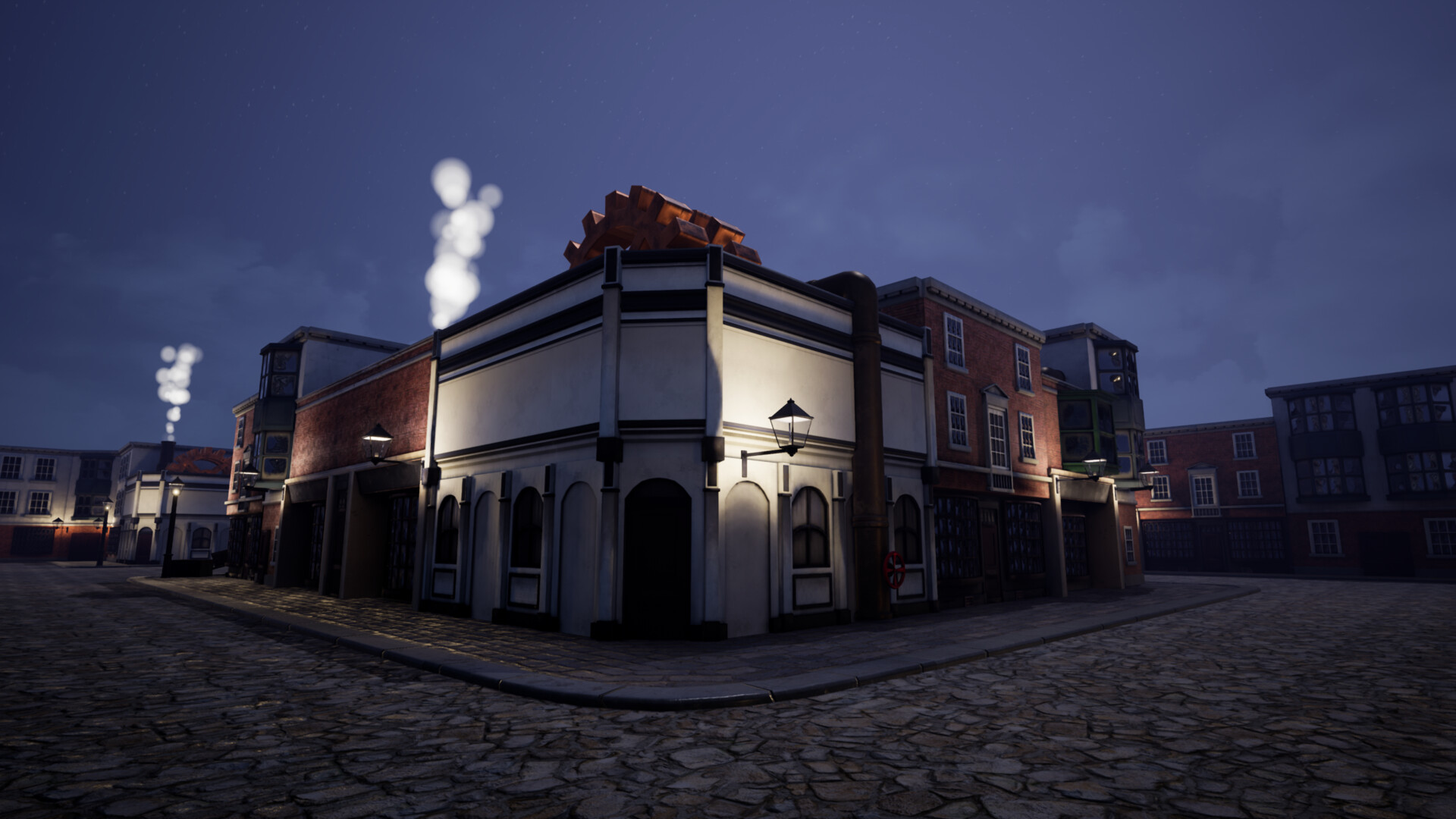 ArtStation - SteamPunk Town - University Final Year Project