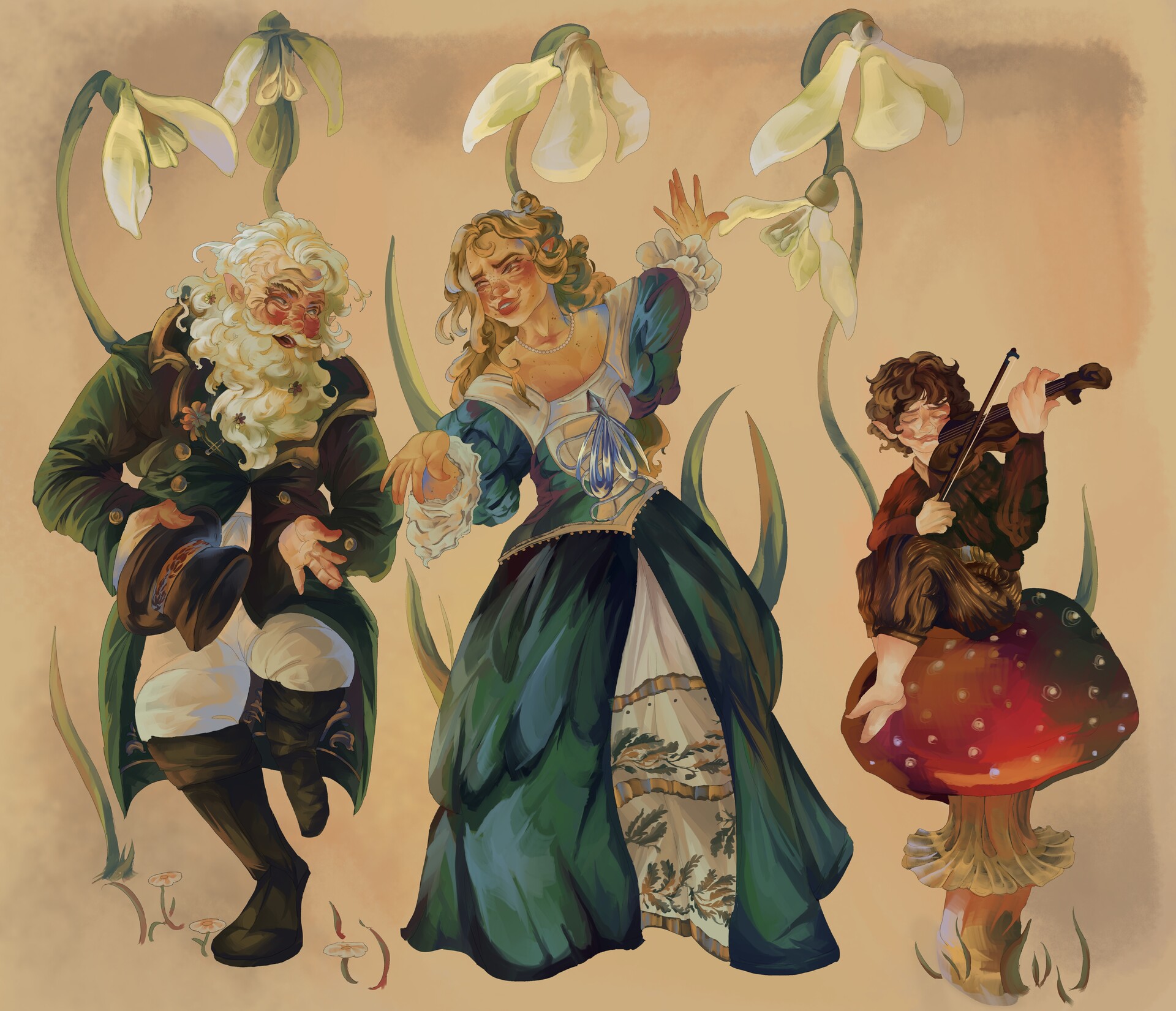 ArtStation - Fey Earth Set Illustration