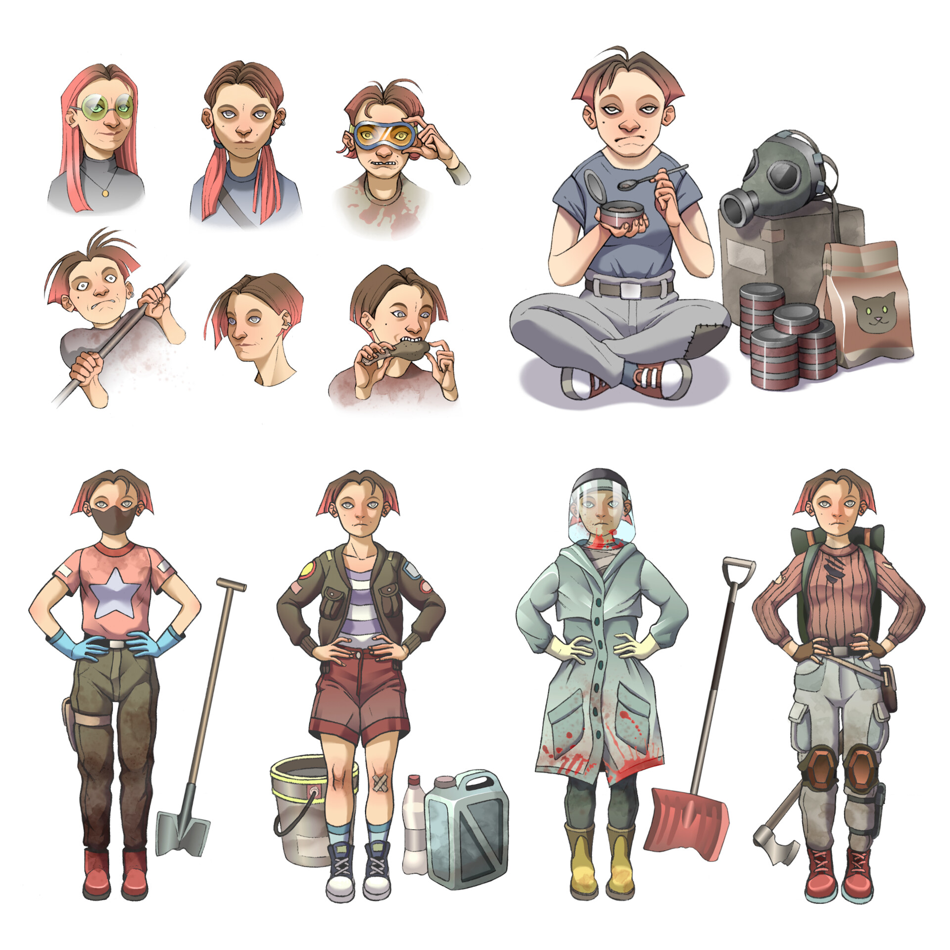 ArtStation - zombie hunter concept