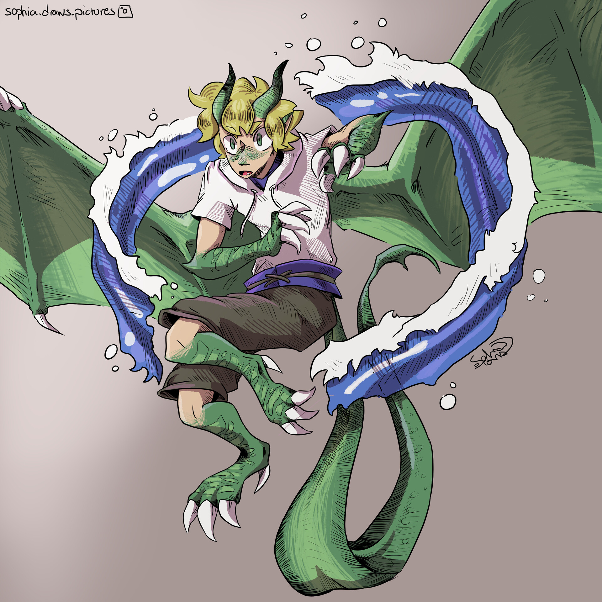 ArtStation - Colby w/ water magic (OC)