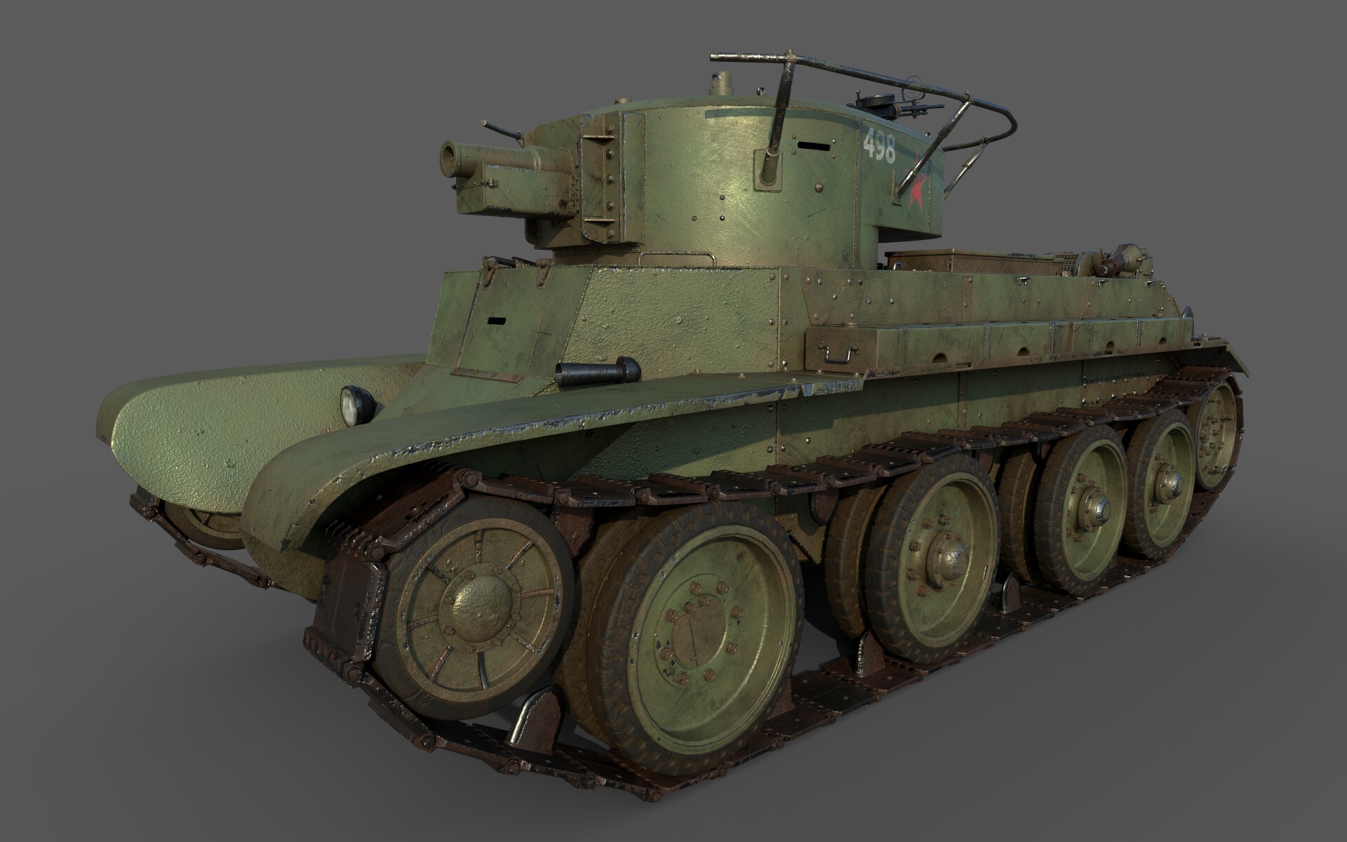 ArtStation - Soviet Tank BT-7A