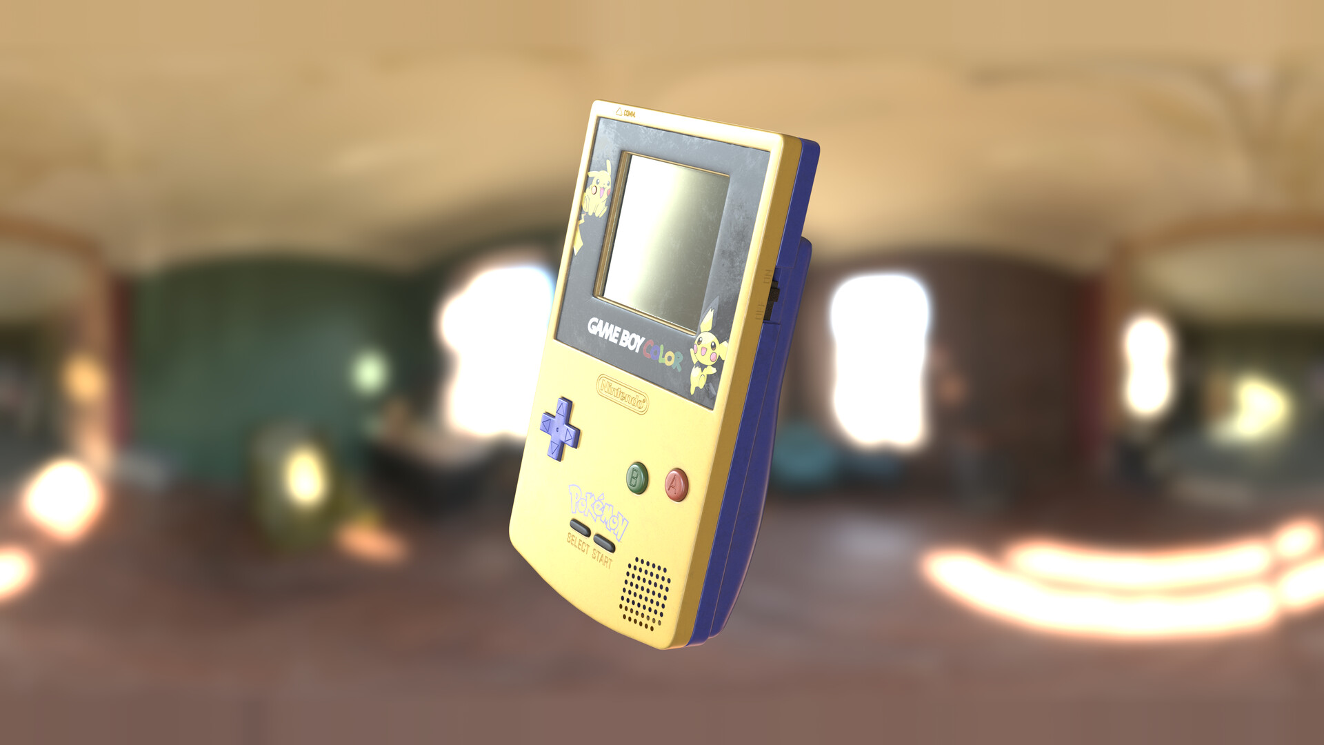 ArtStation - Gameboy Colour Pikachu Special Edition