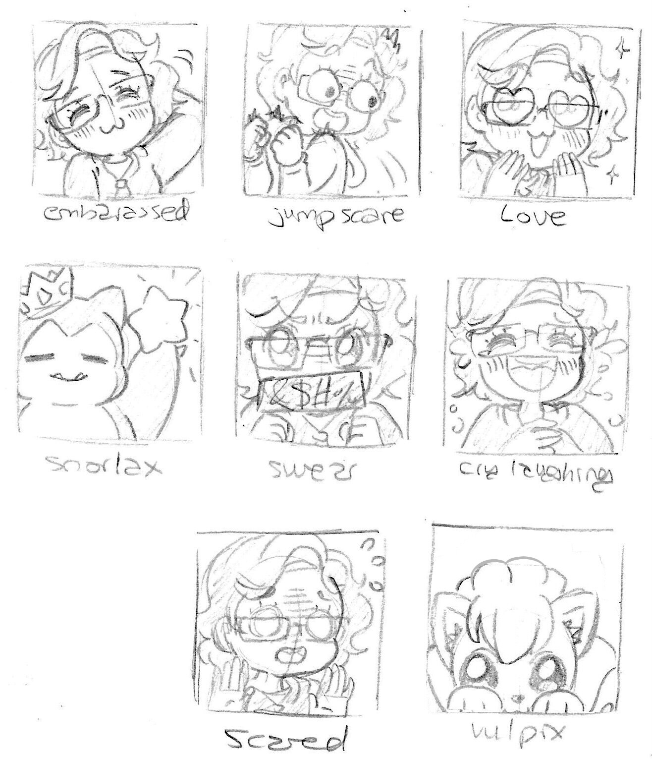 Anémona de Río - Twitch and facebook emotes for @vulpixia