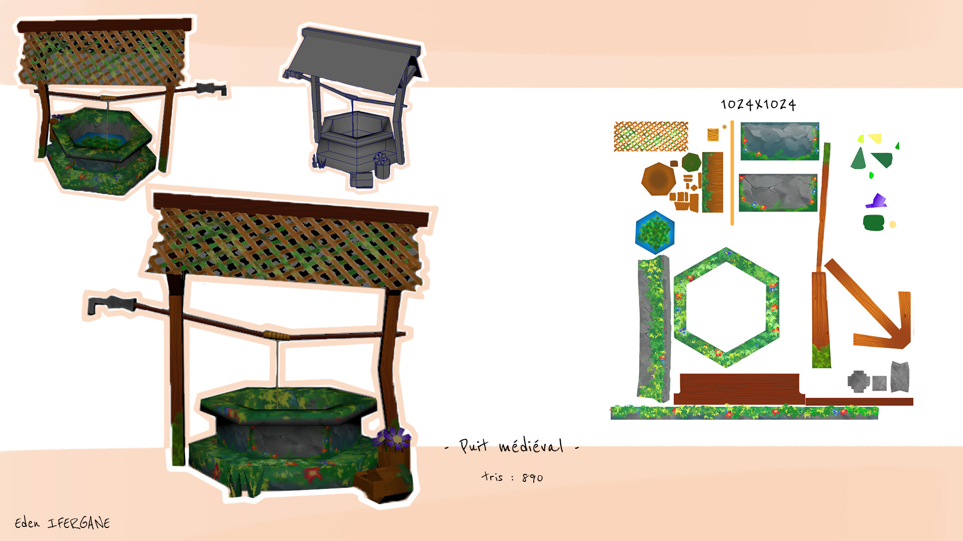 ArtStation - Fantasy well 3D low poly