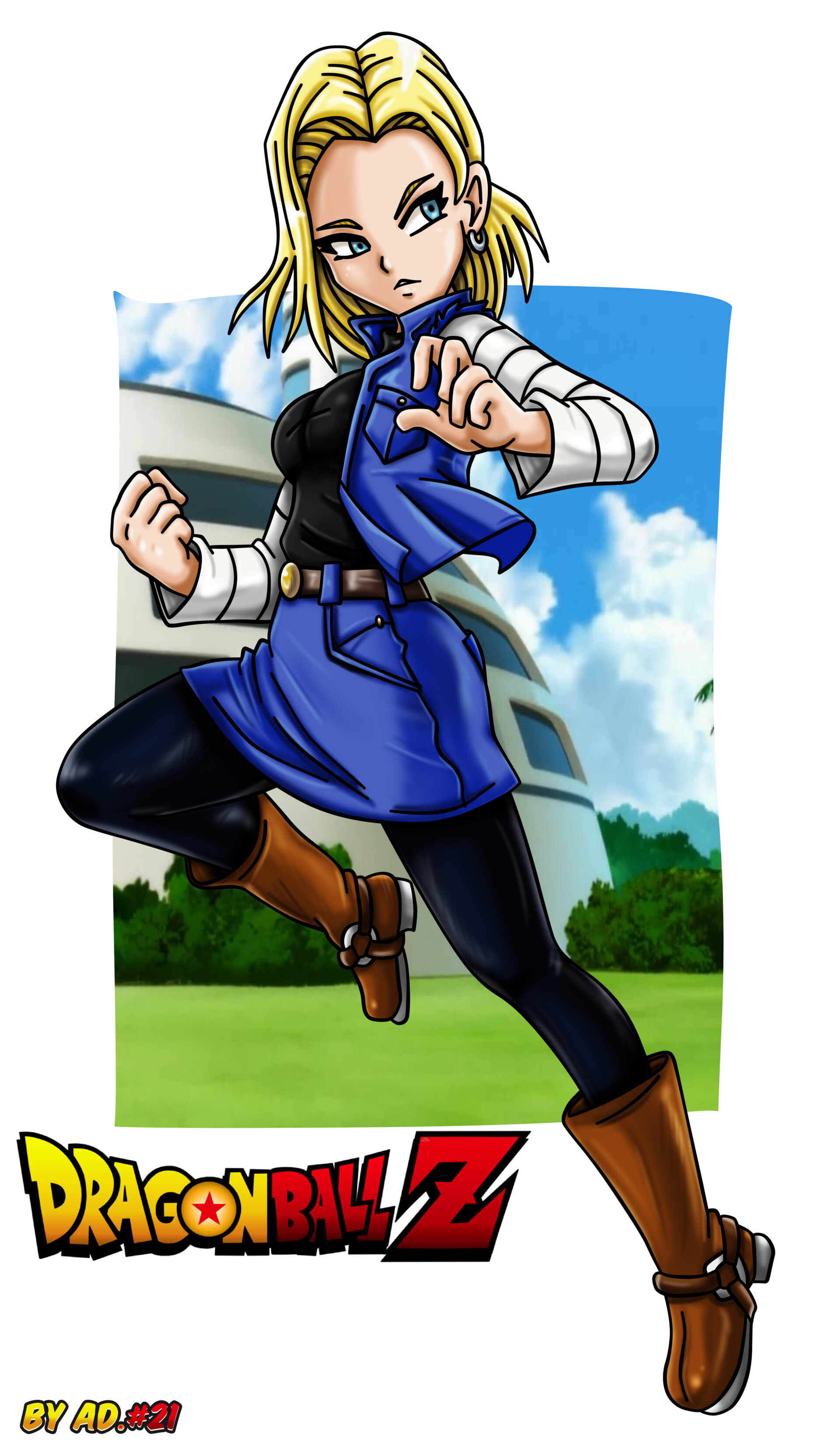 ArtStation - ANDROID 18 (DRAGON BALL Z)