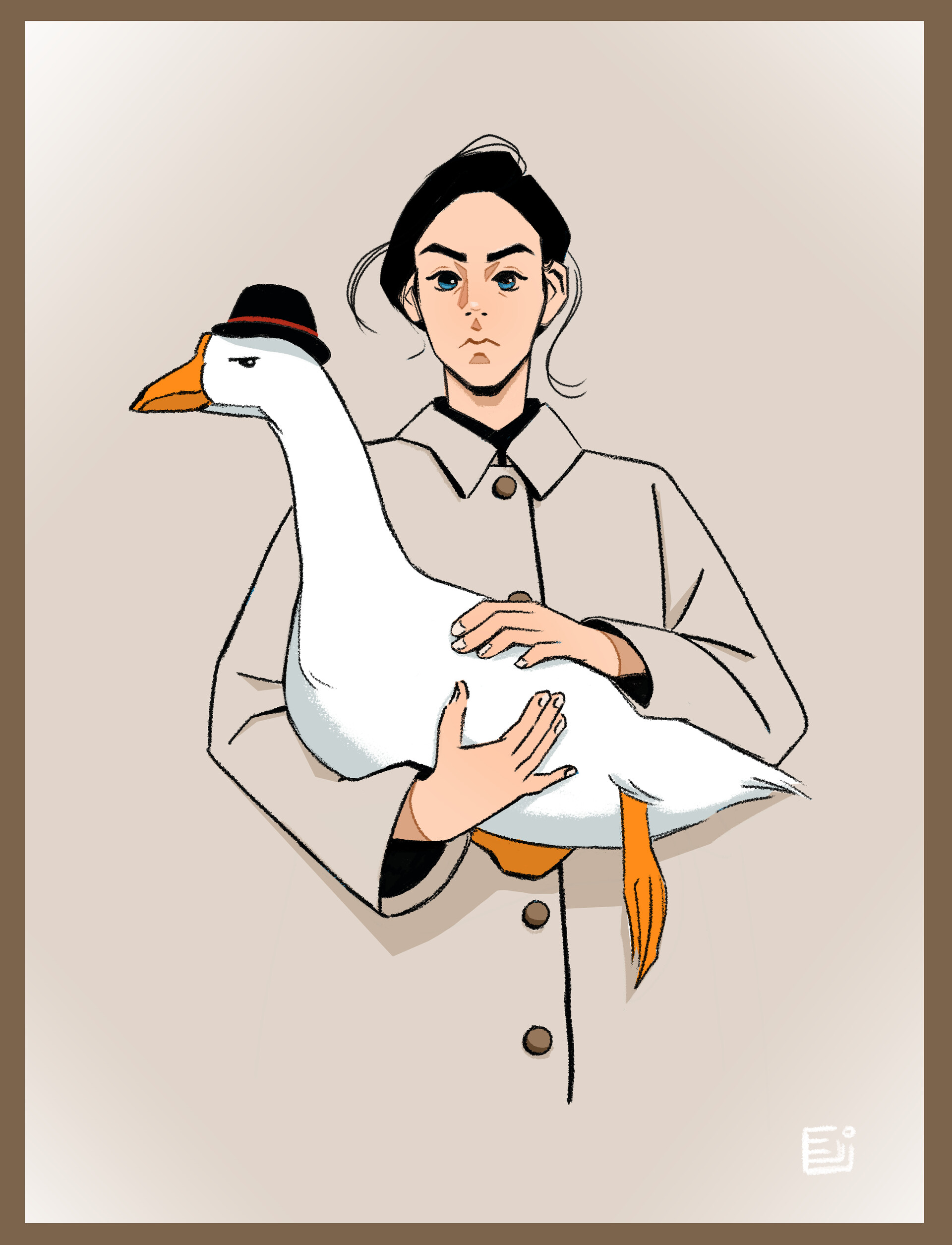 ArtStation - Girl & Duck