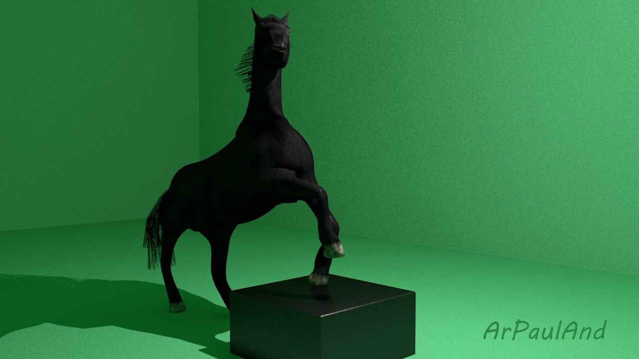 ArtStation - low poly horse