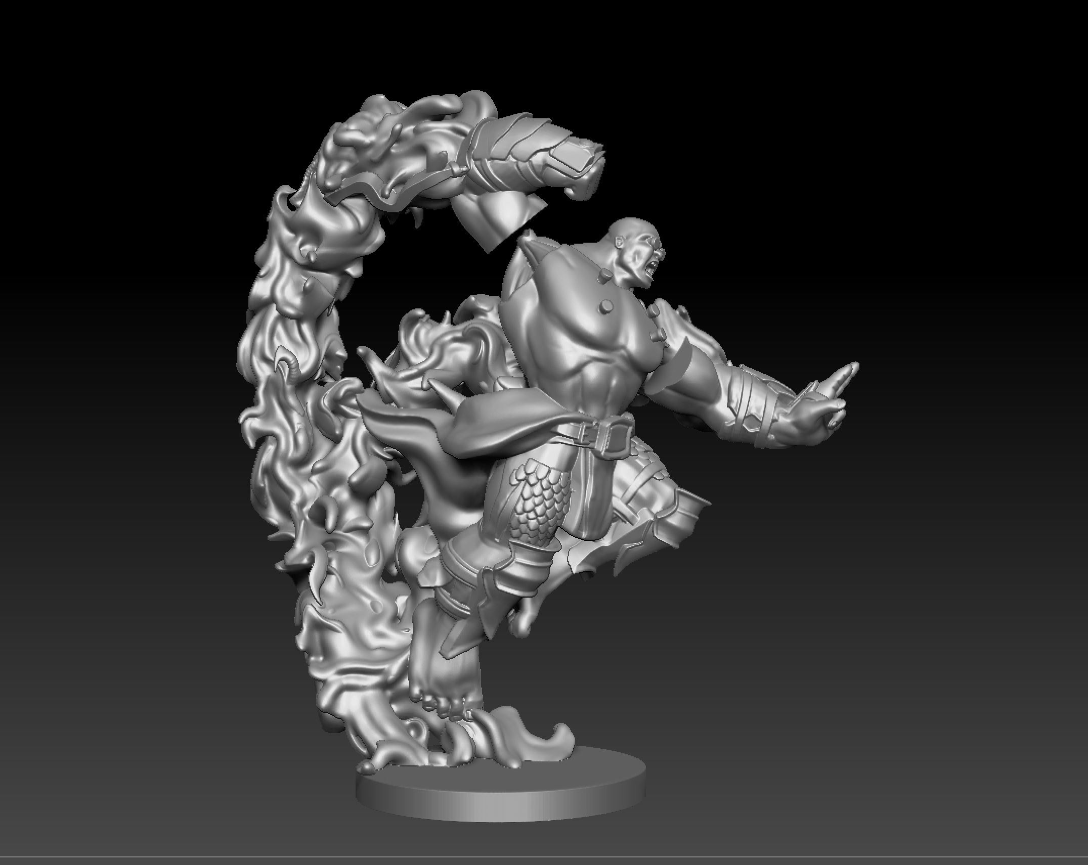 Shawn Bruner Character Art Portfolio - Miniature: Reborn Armless Monk ...