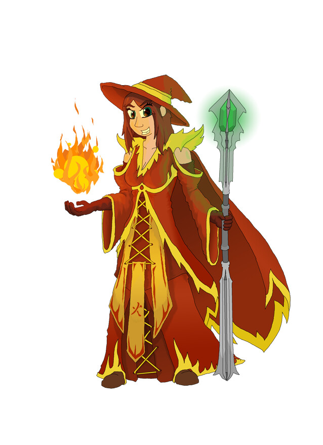 ArtStation - Meeka Fire Mage