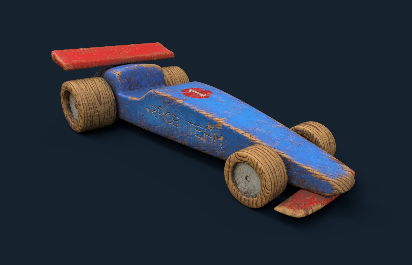 ArtStation - Wooden Toy Car