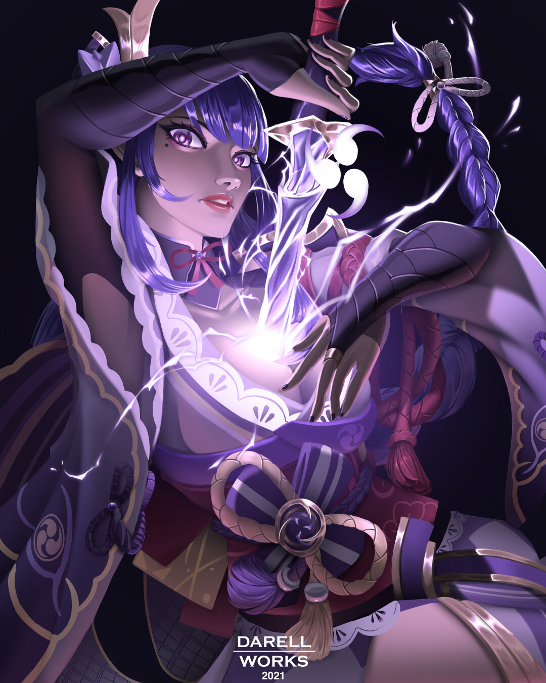 ArtStation - Baal // Raiden Shogun Fanart