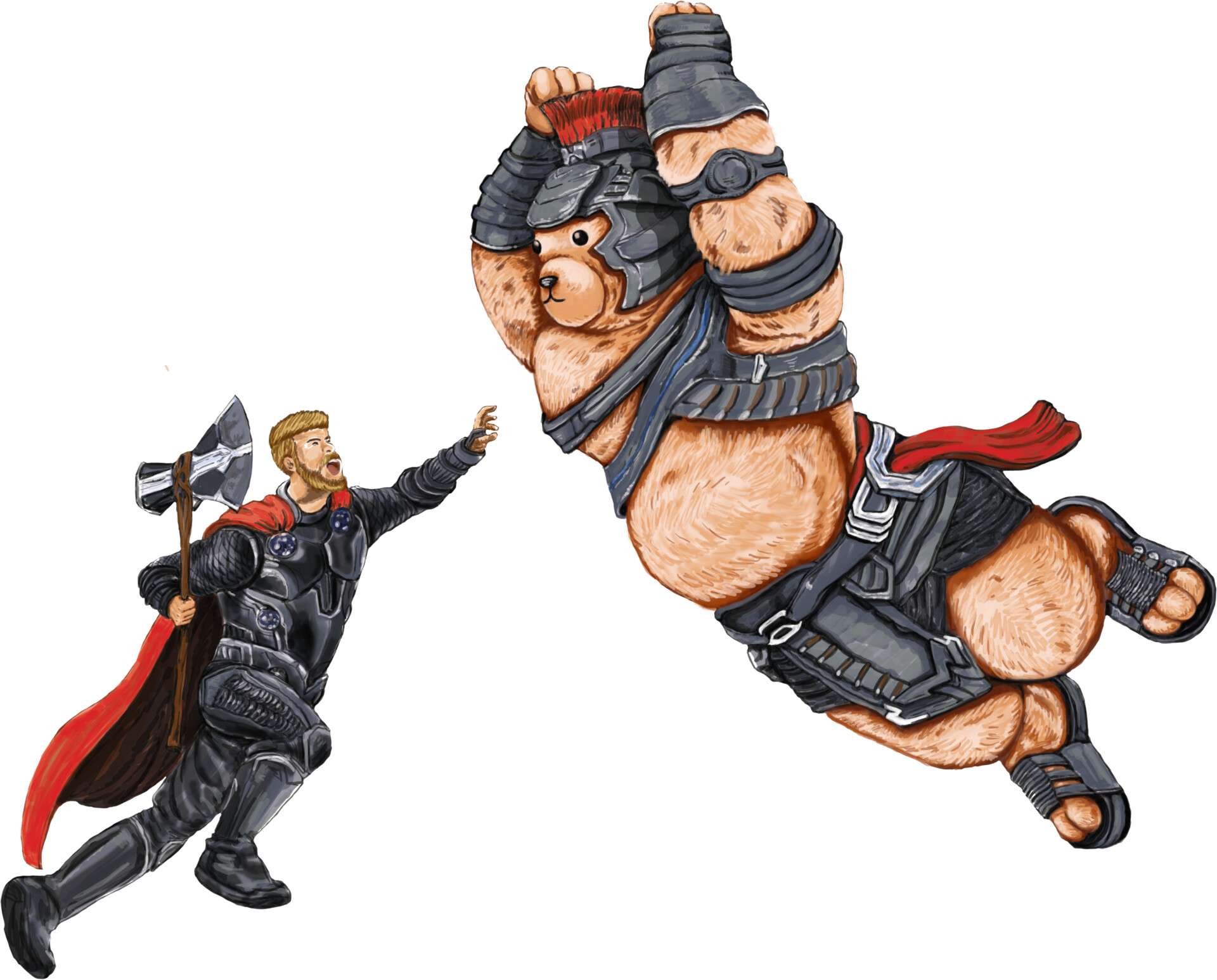 ArtStation - Thor and Bear