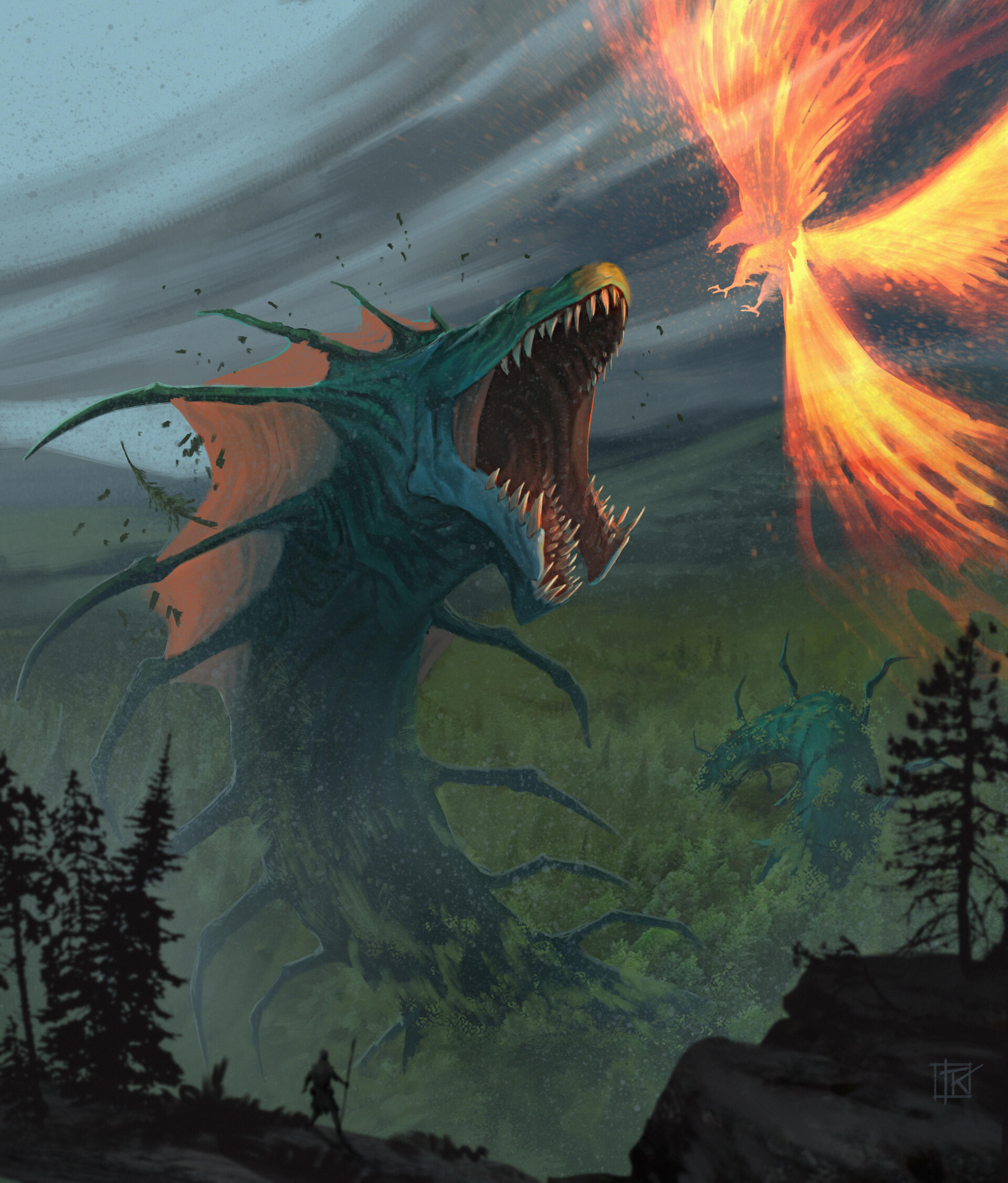 ArtStation - the forest wyrm