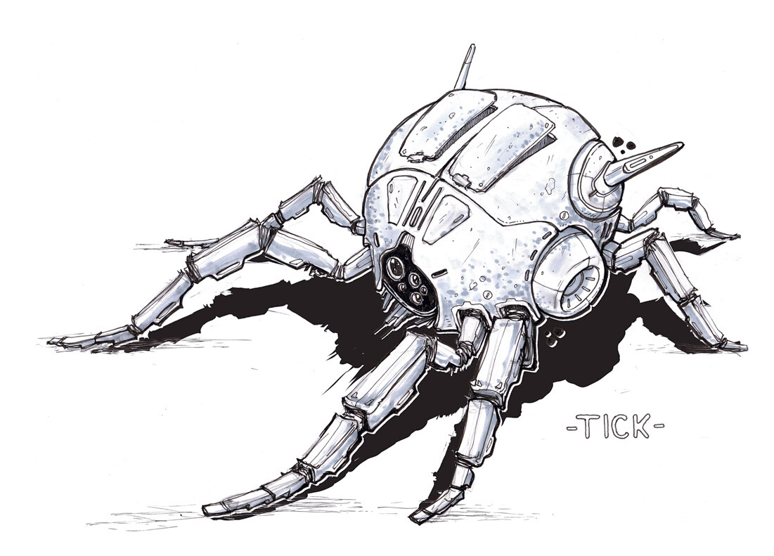 ArtStation - Tick (inktober 21 - 14)