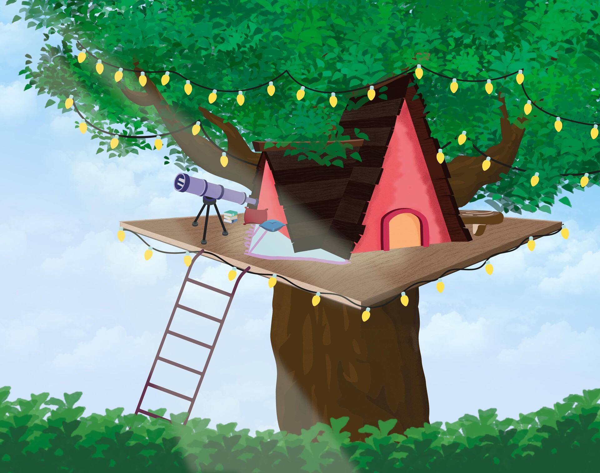 ArtStation - Taller 2: Casa del árbol (Iluminación de Día).