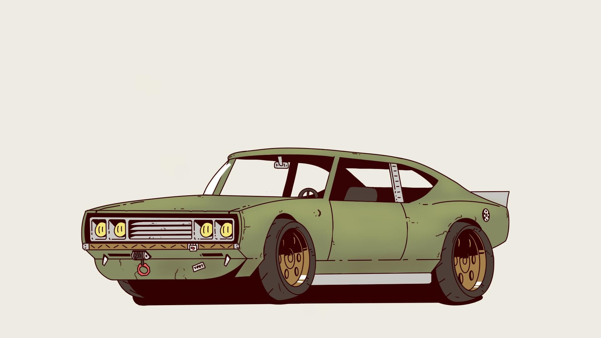 ArtStation - Muscle car concept