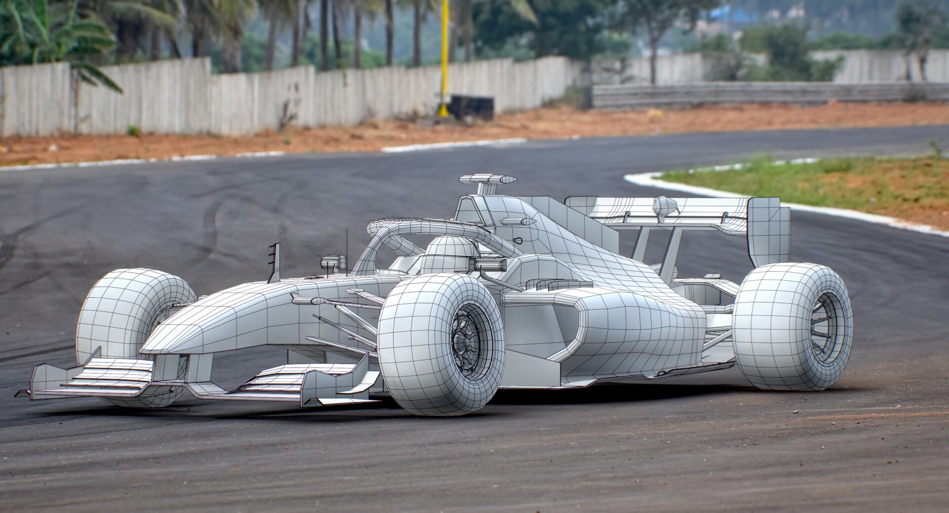 OpticalDreamSoft - Generic Formula Race Car Lowpoly 3D model