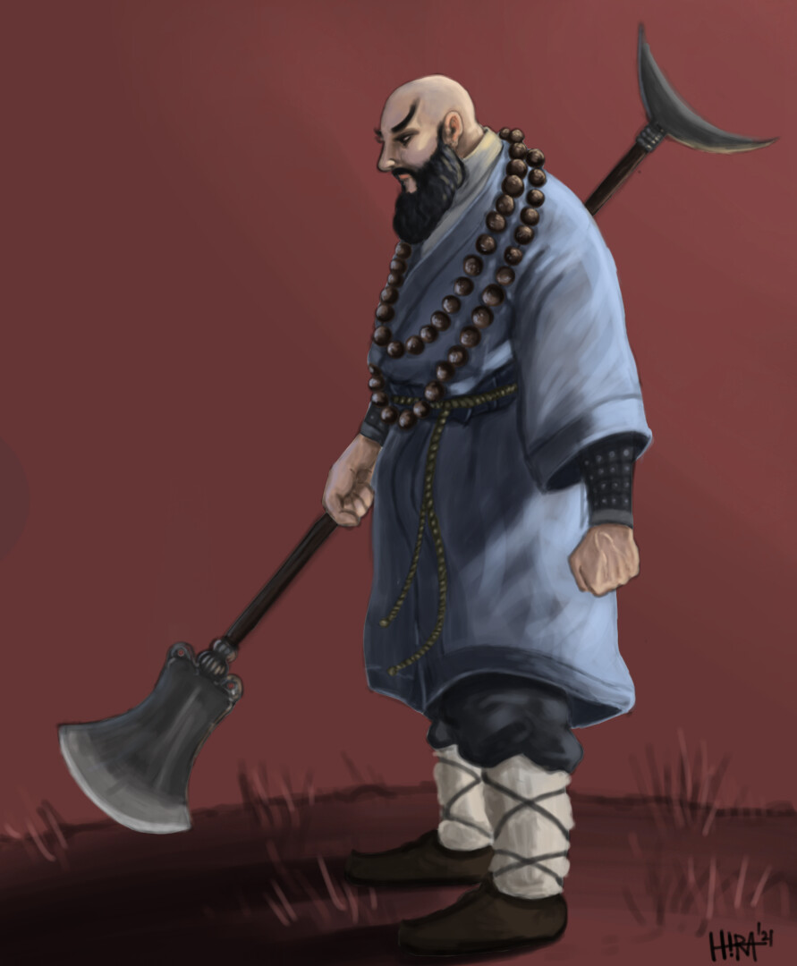 ArtStation - Lu Zhishen- The Flowery Monk