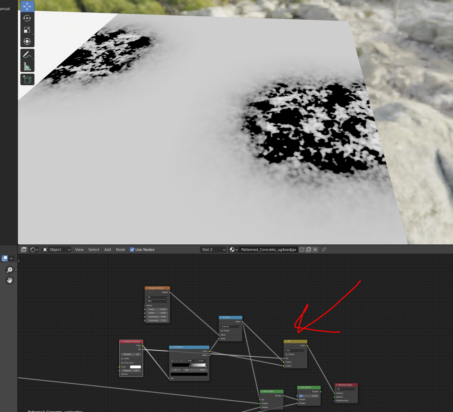 ArtStation - dirt mask node tree