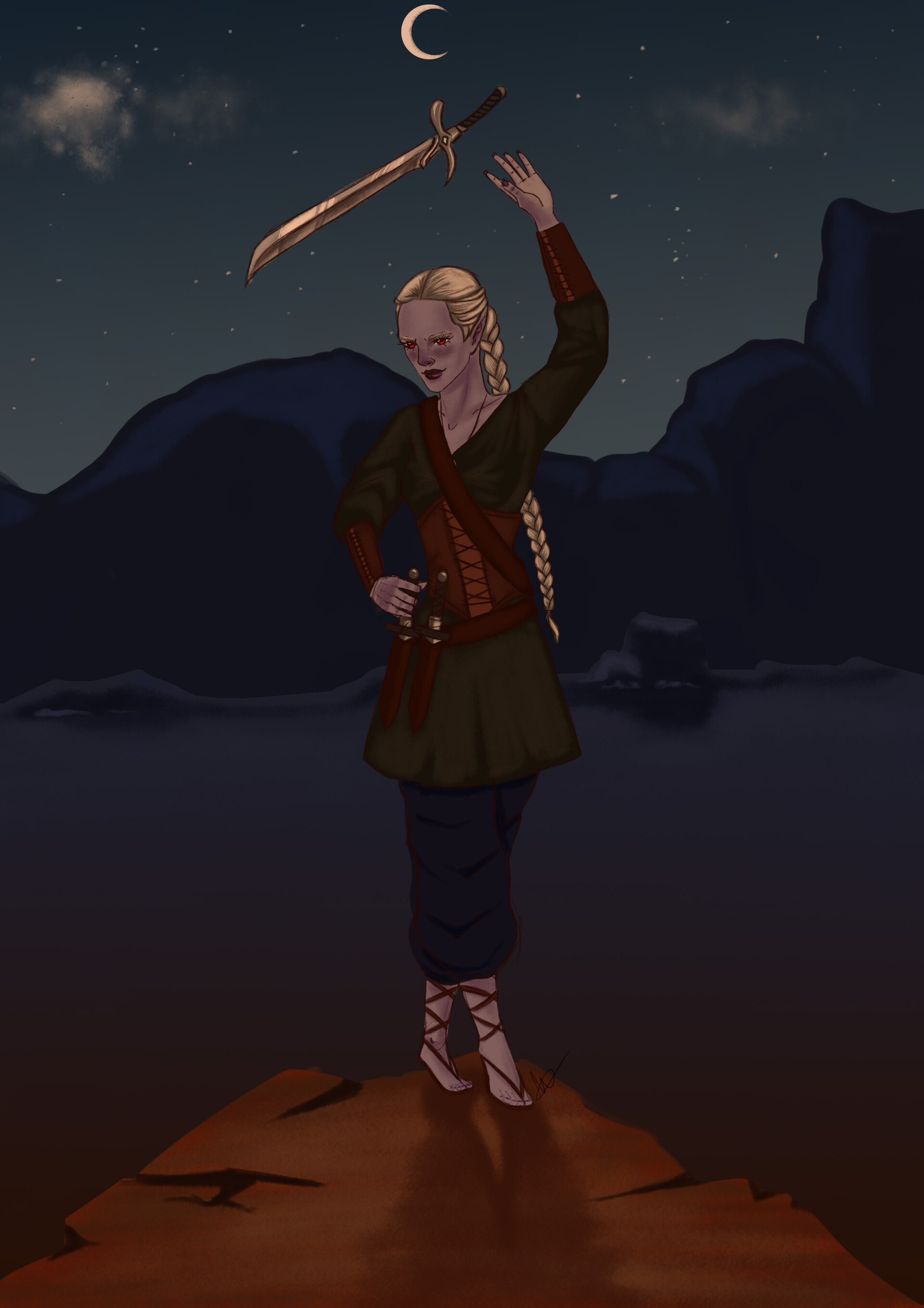 ArtStation - Nailo Sword dancer of Eilistraee