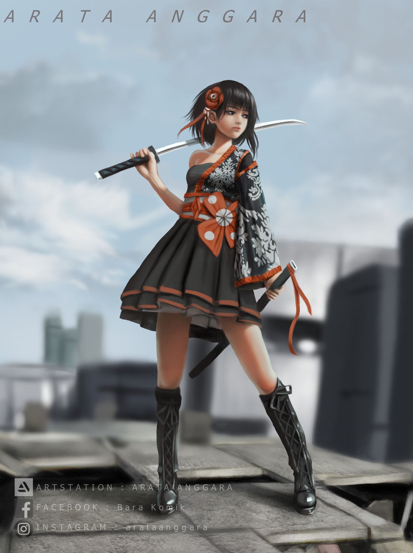 ArtStation - Dystopian warrior