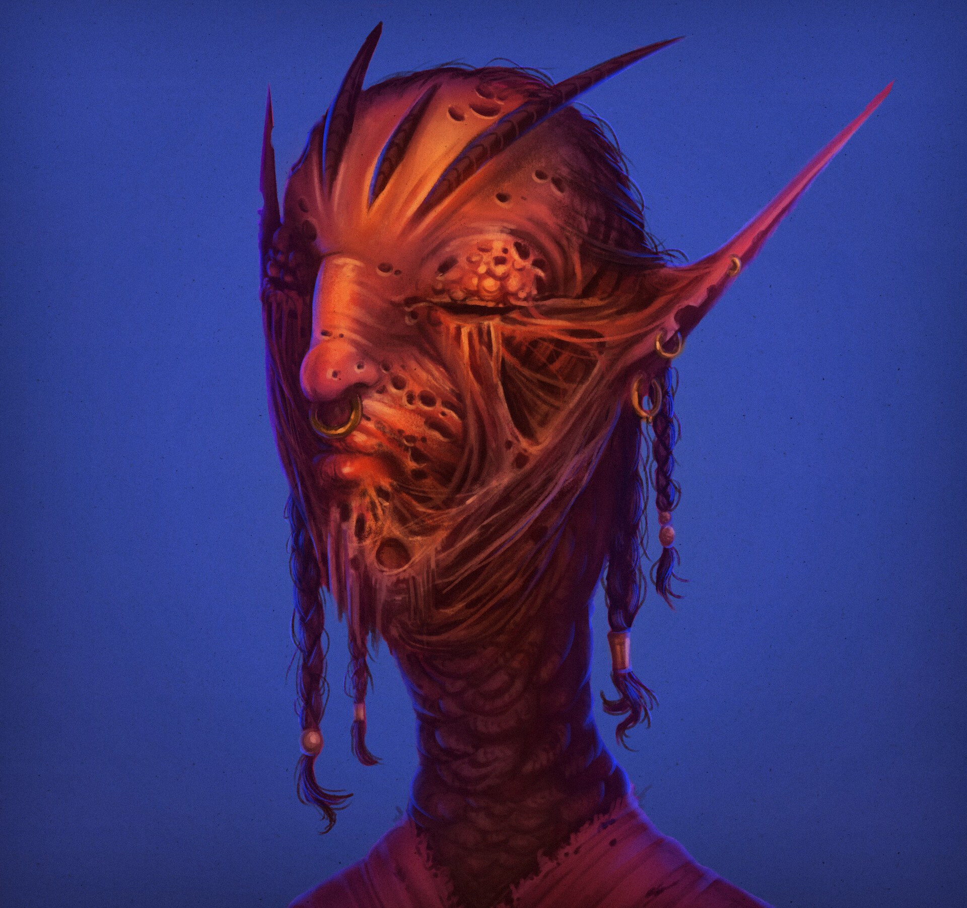 demon face concept art