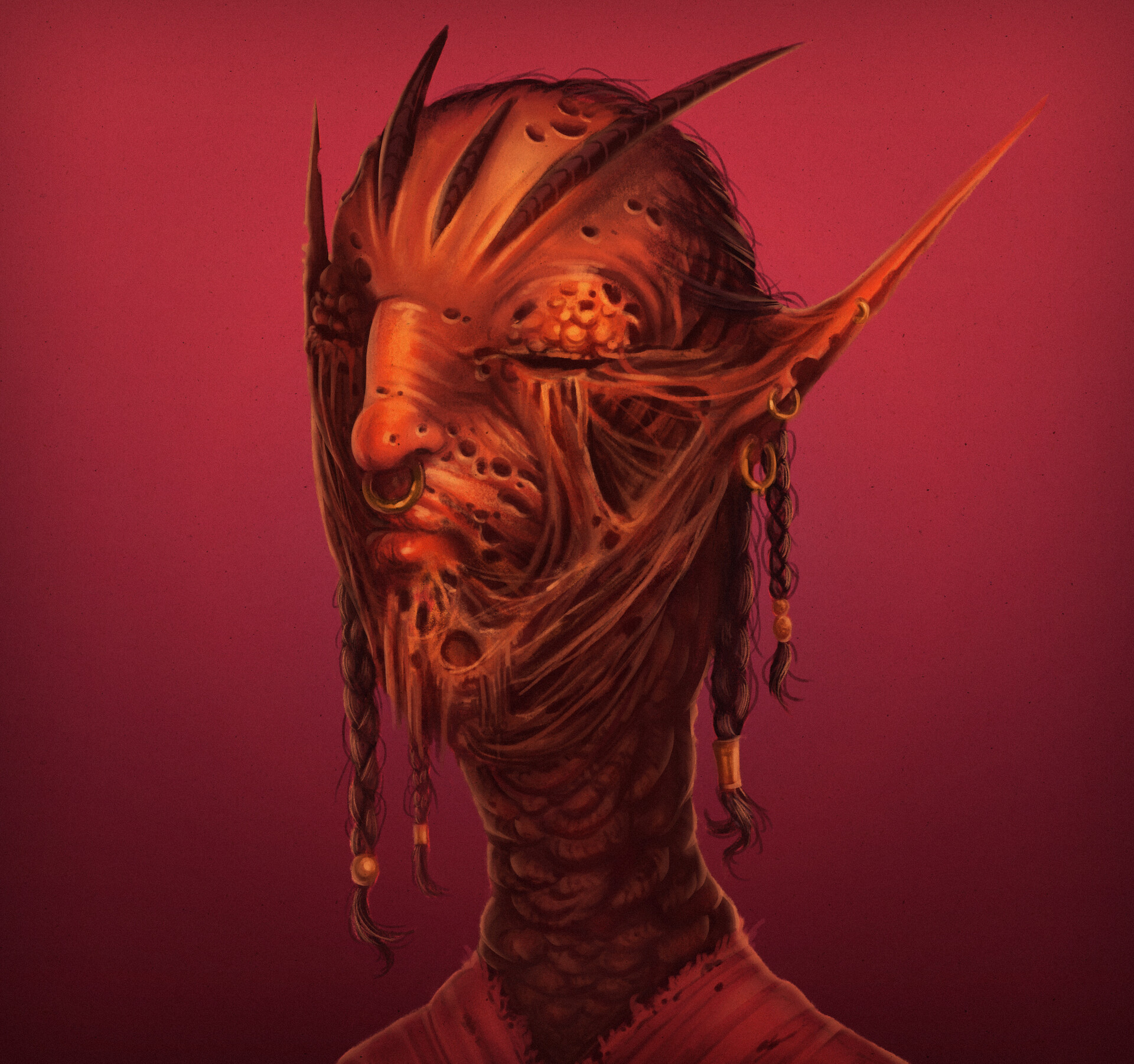 demon face concept art