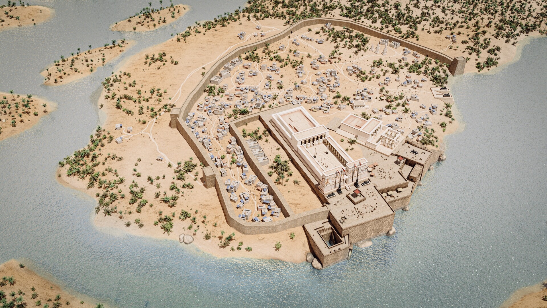 Ancient Egyptian City Reconstruction
