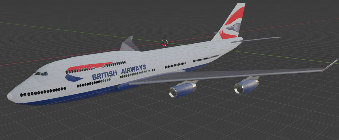 ArtStation - British Airways Boeing 747-400