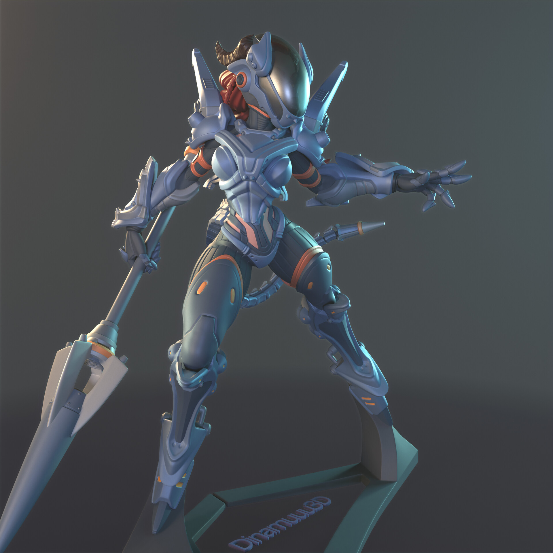 Dinamuuu 3D - Mecha Knight Odessa 3D Print Model STL