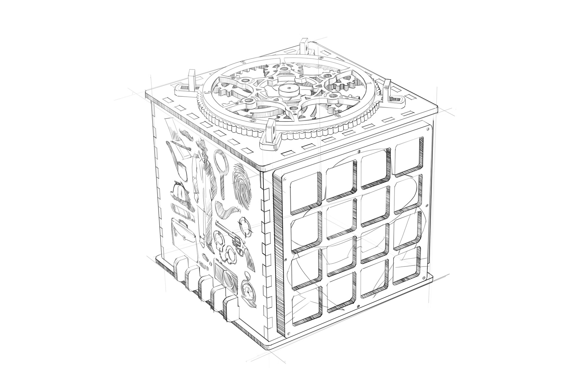 Riddle Box Drawing