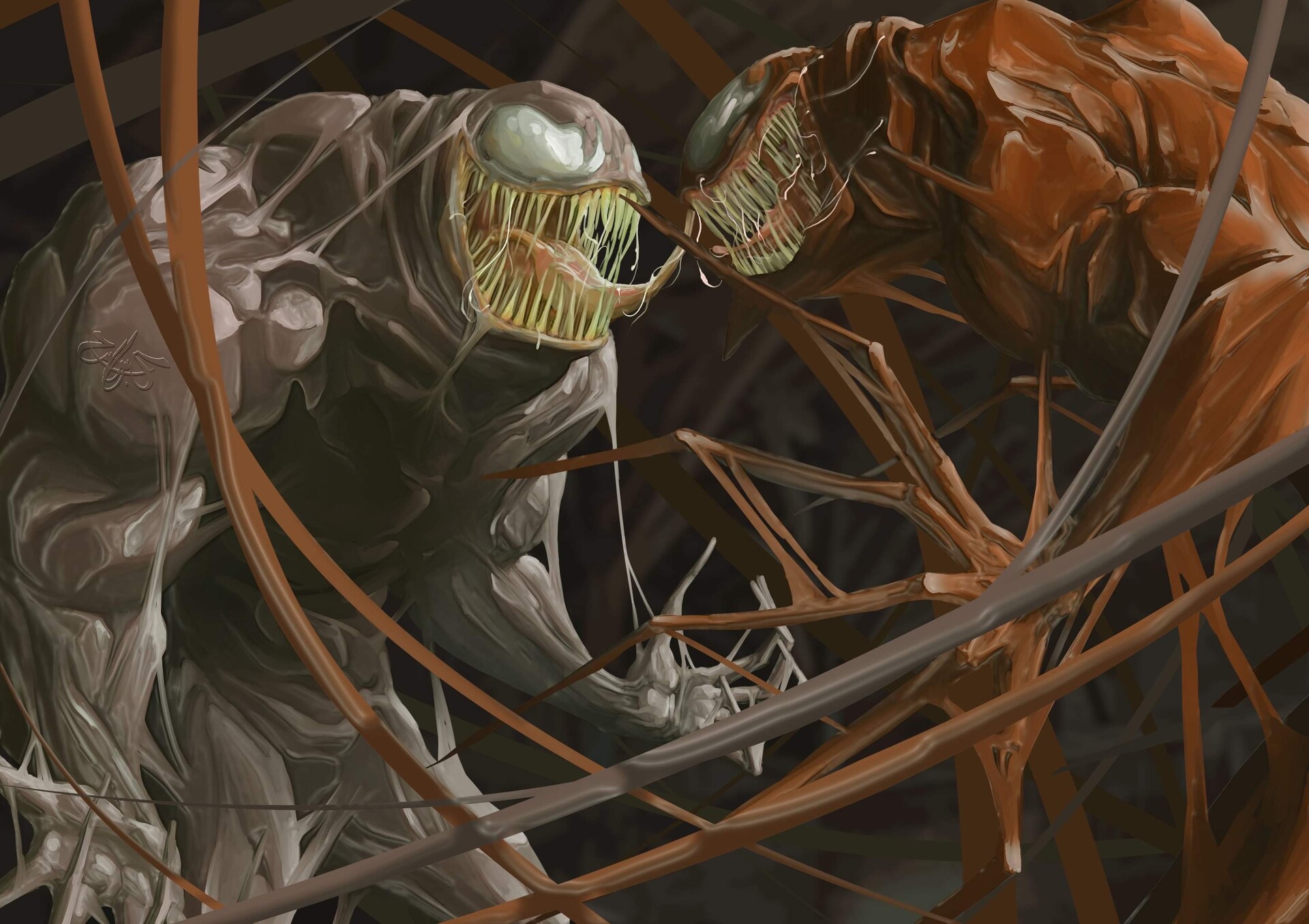 ArtStation - Venom vs carnage