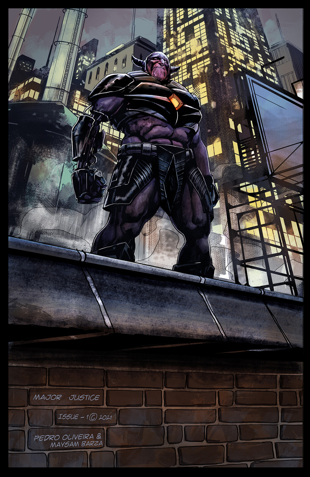 Maysam Barza - "Major Justice" issue 1 Comic-book