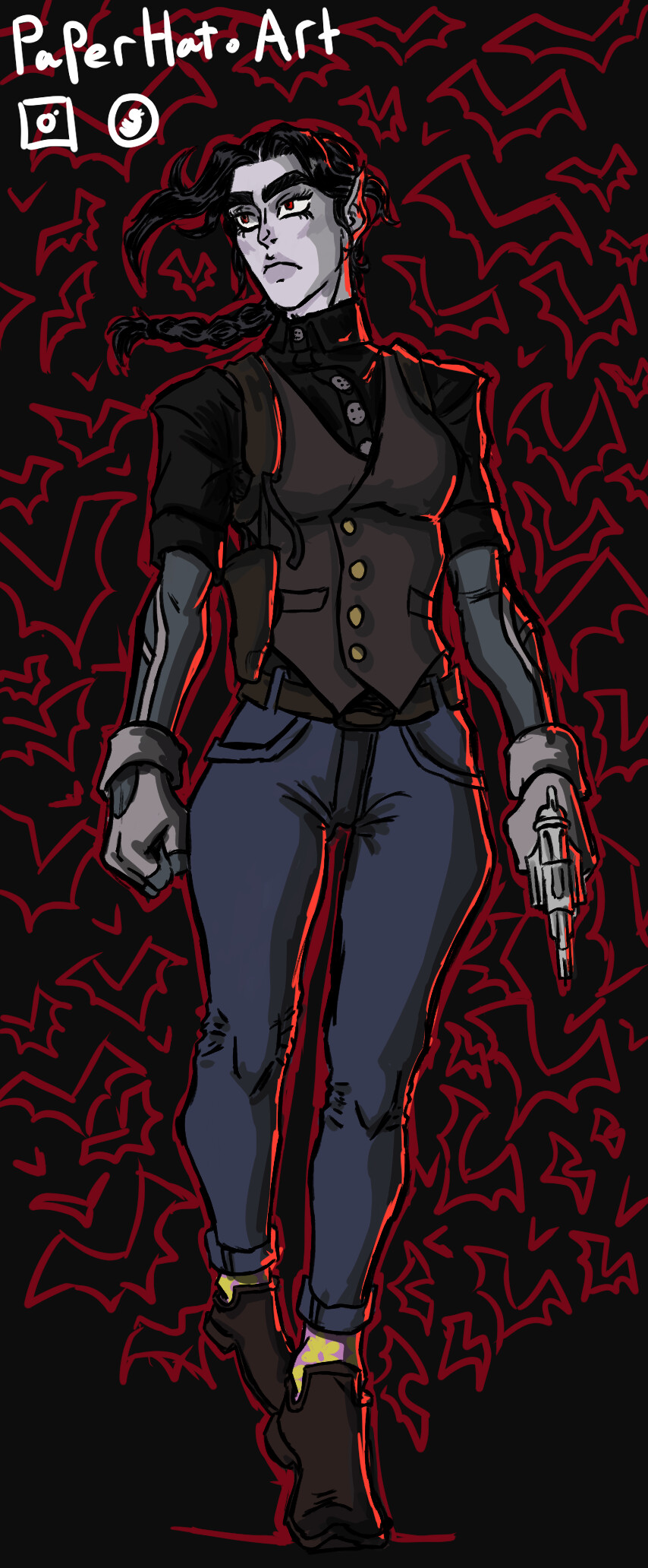 Artstation Mitsuki Yagami Character Design Version 1