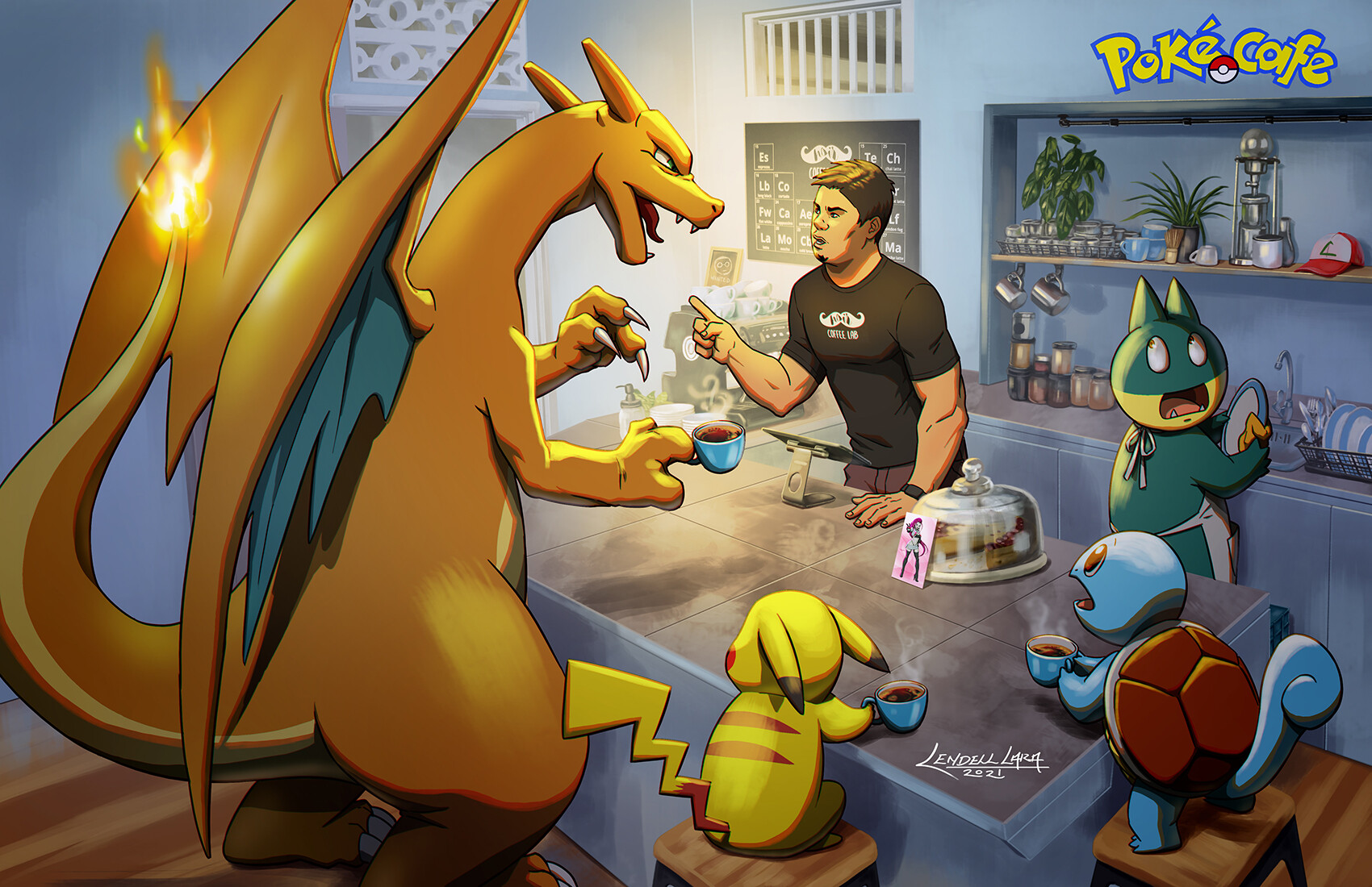 ArtStation - Pokemon Cafe