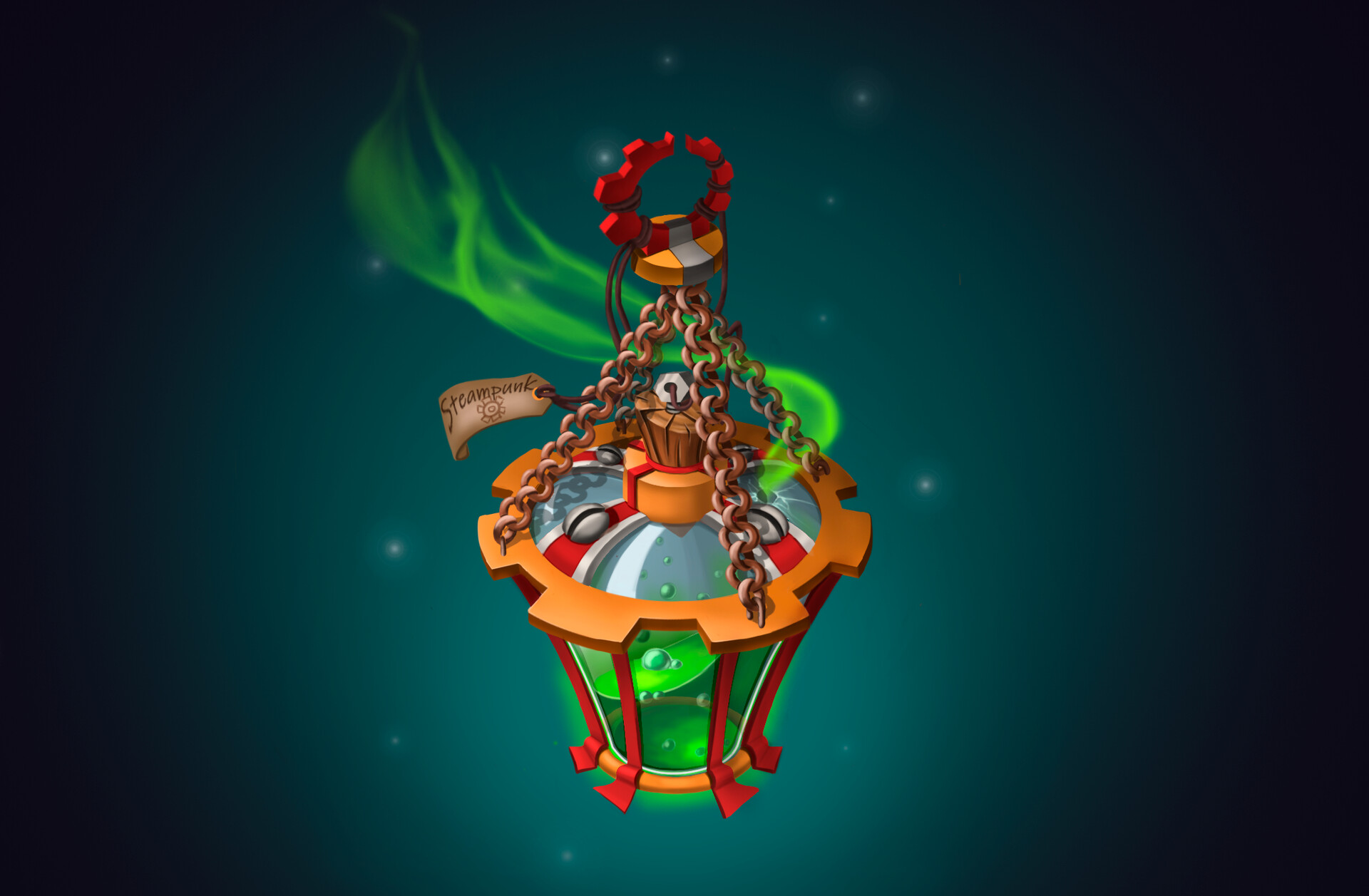 ArtStation - Bottle steampunk