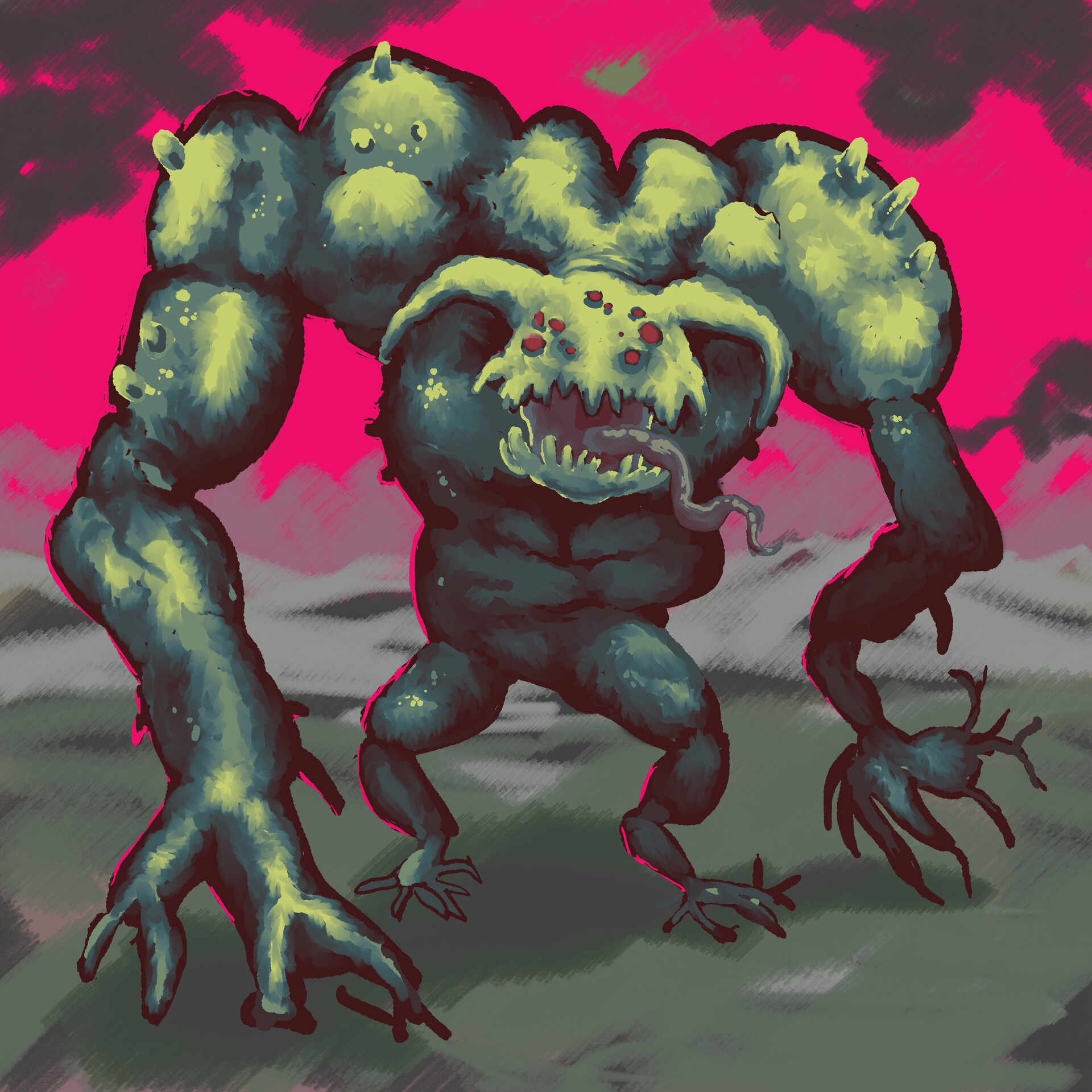 ArtStation - Alien Demon/Creature: Progression