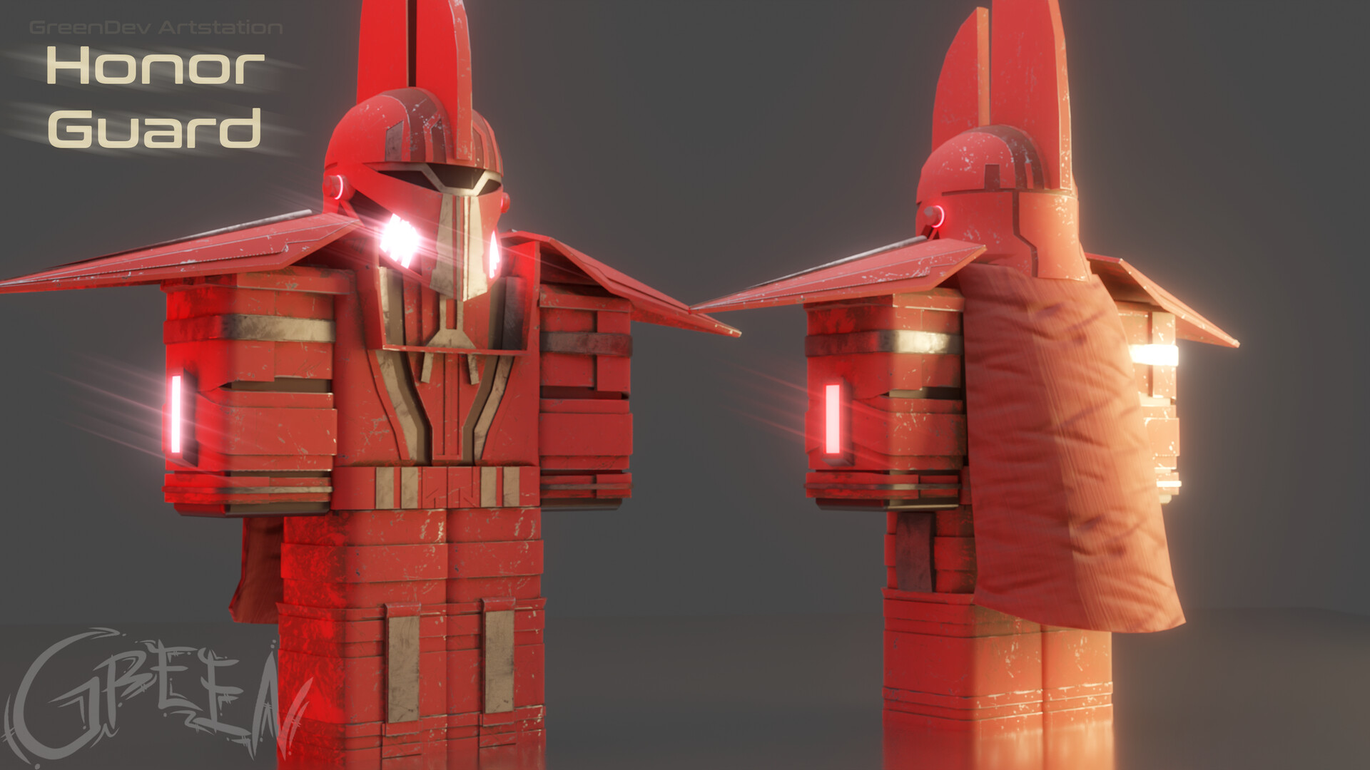 ArtStation - Dark Honor Guard 3d model