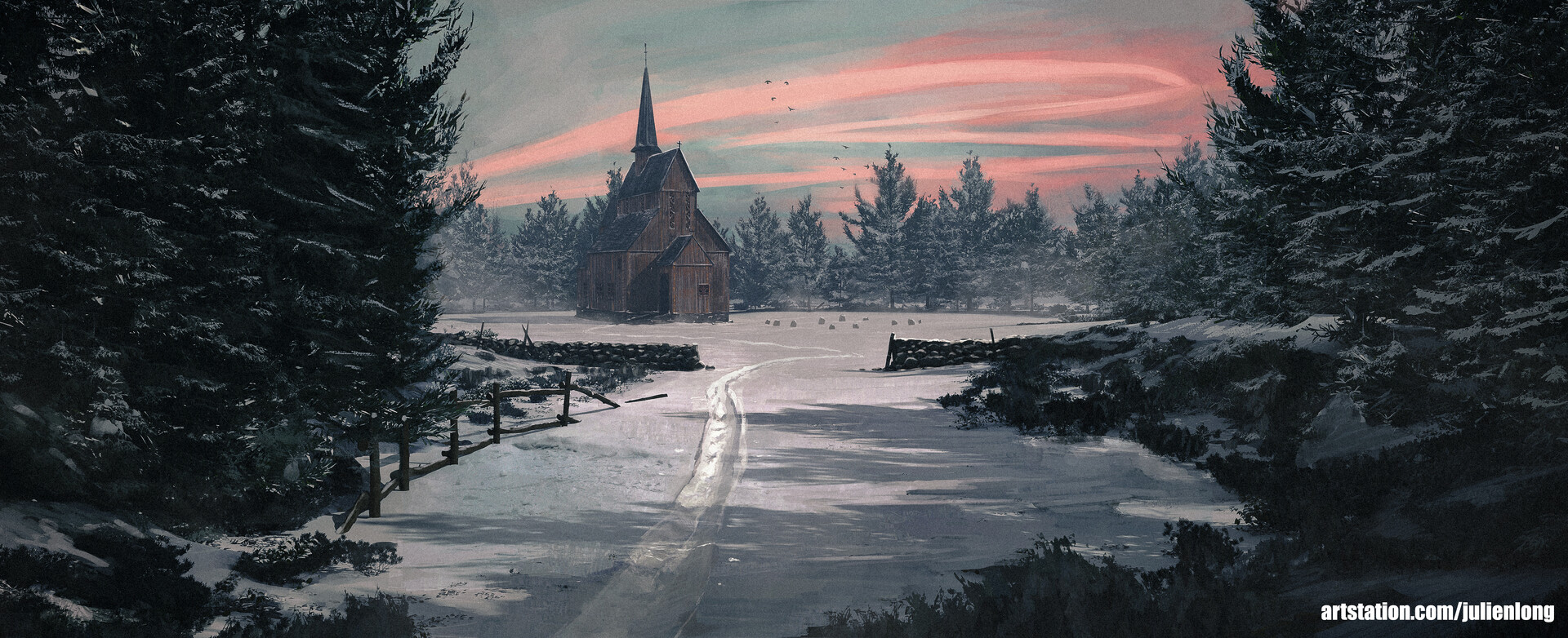 ArtStation - Church snow