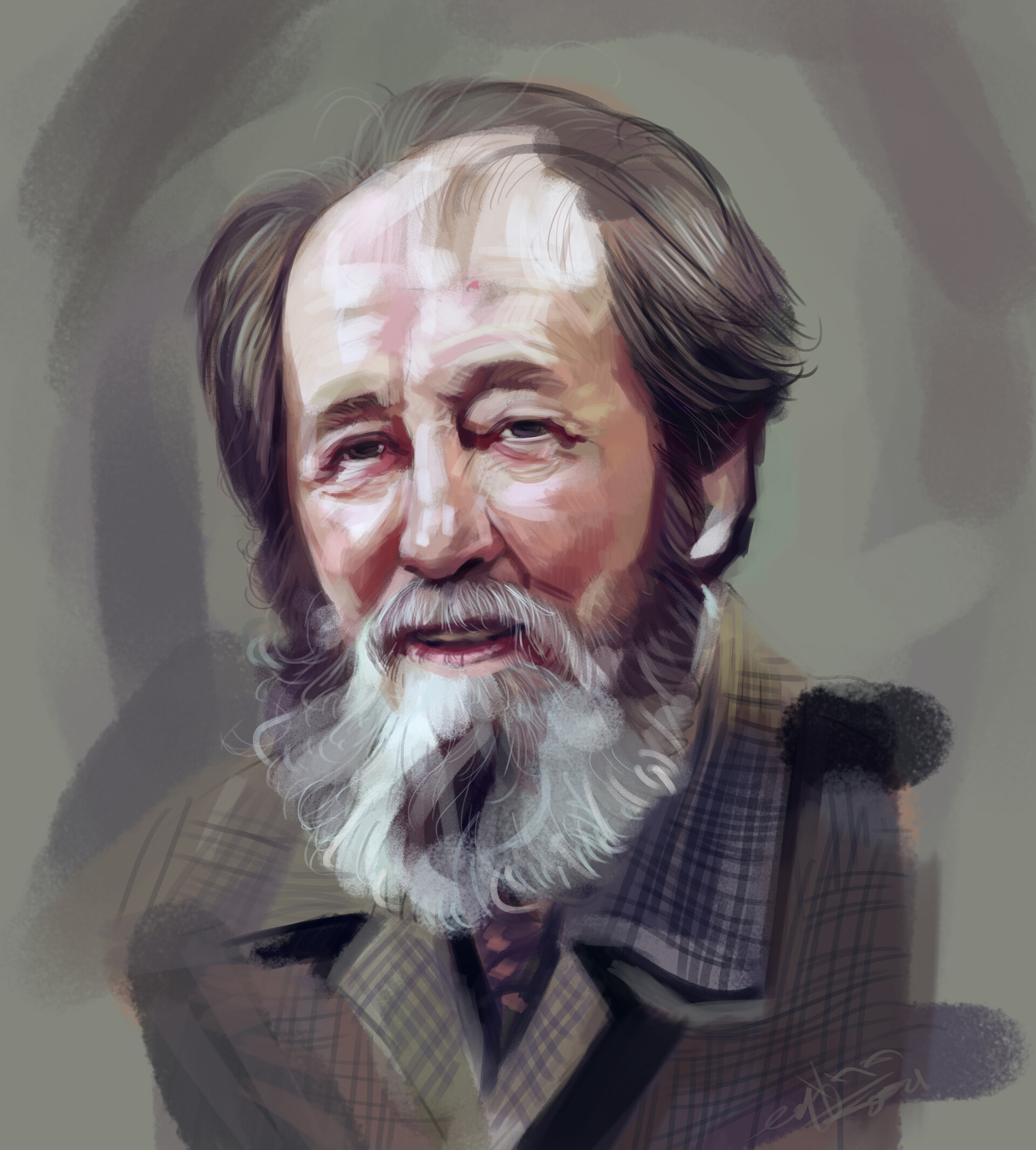 ArtStation - Aleksandr Solzhenitsyn- Russian Novelist