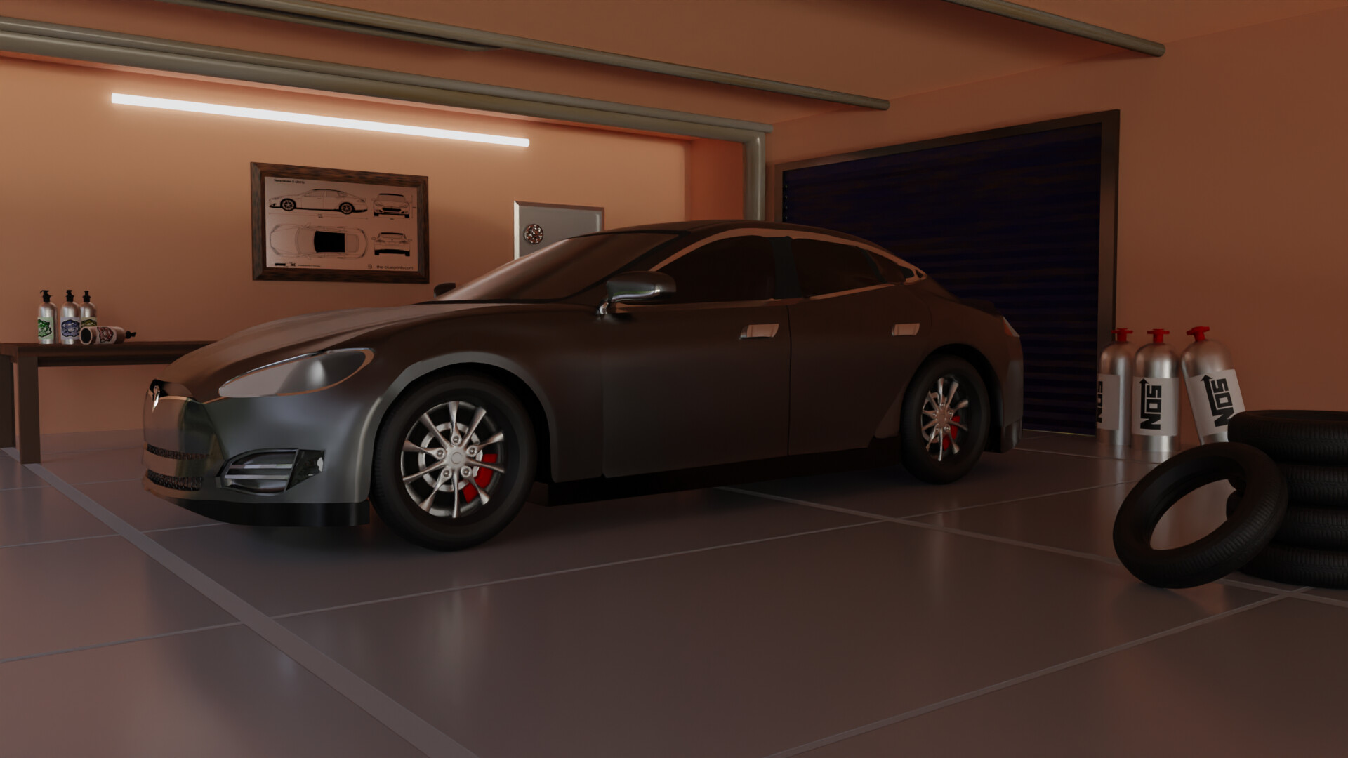 ArtStation - Tesla Model S