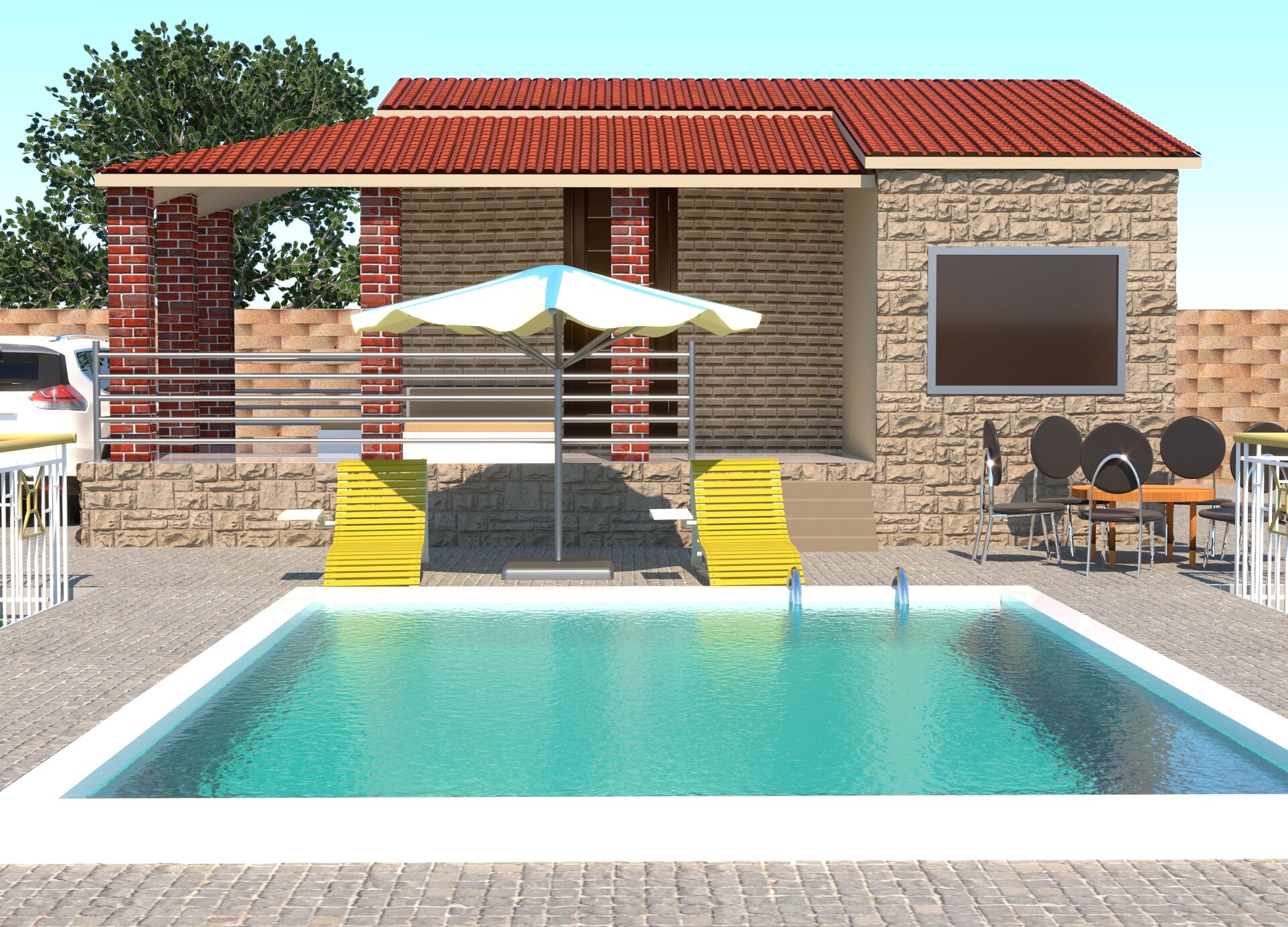 ArtStation - 3D House Environment, 3D Exterior Environment, 3D Bungalow