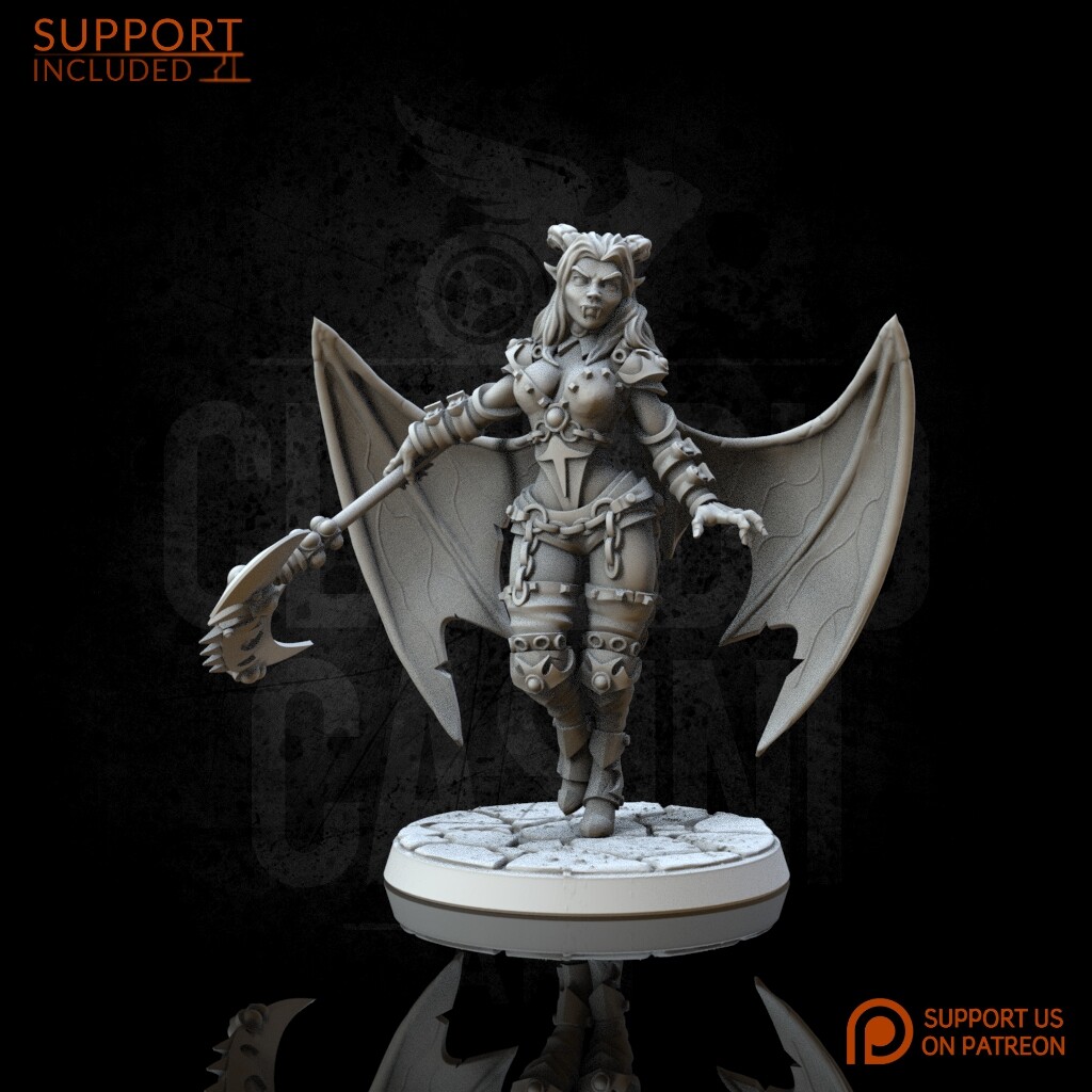 ArtStation - Succubus miniature for my patreon page
