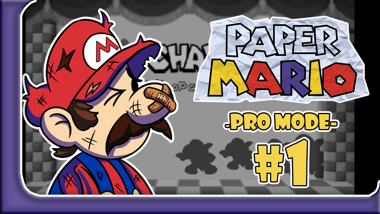 ArtStation - Youtube Thumbnail (Paper Mario Playthrough)