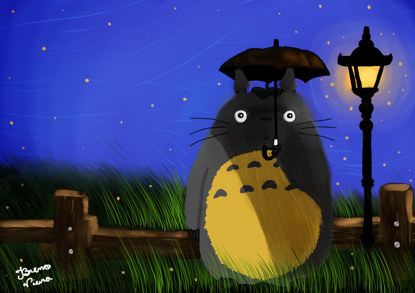 ArtStation - Totoro in the night