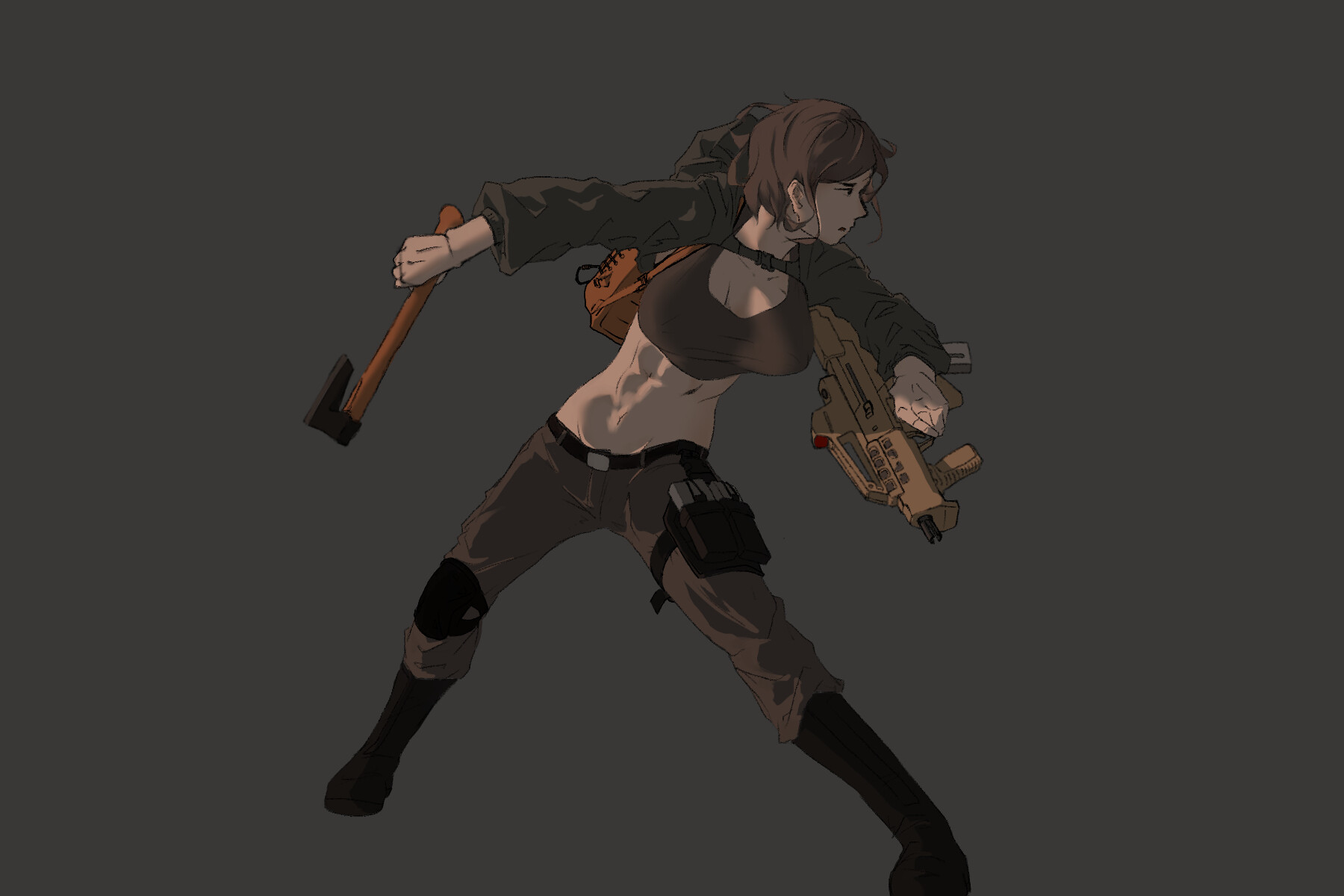 ArtStation - gun girl 01