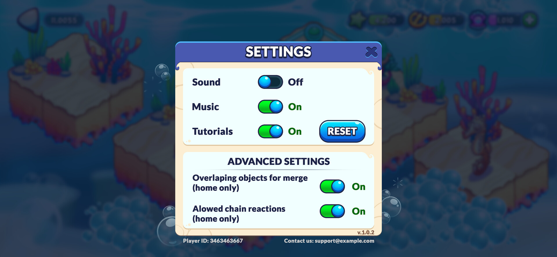 ArtStation - Ocean Merge GUI prototype