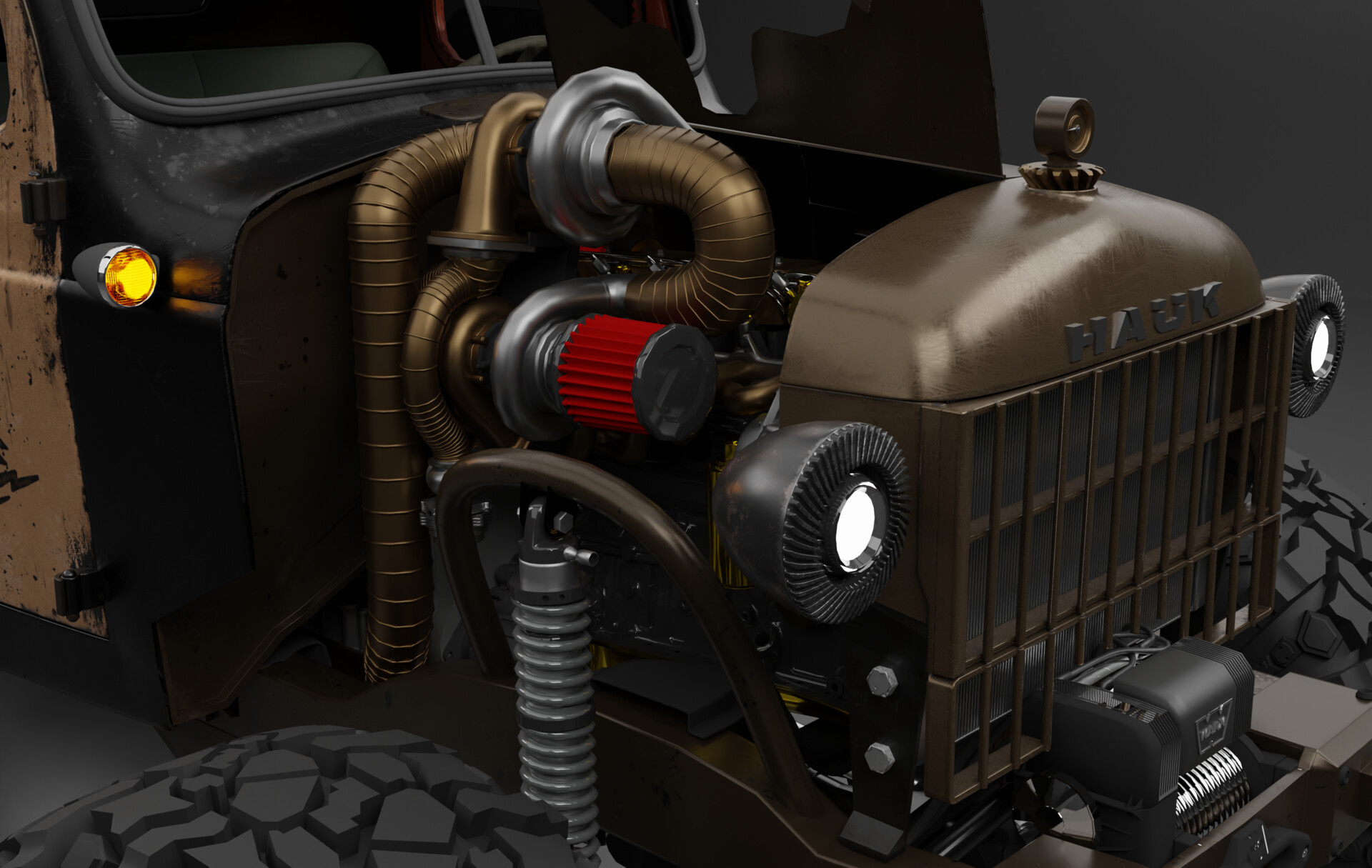 RORO CUSTOMS - 1974 Power Wagon Hauk Designs