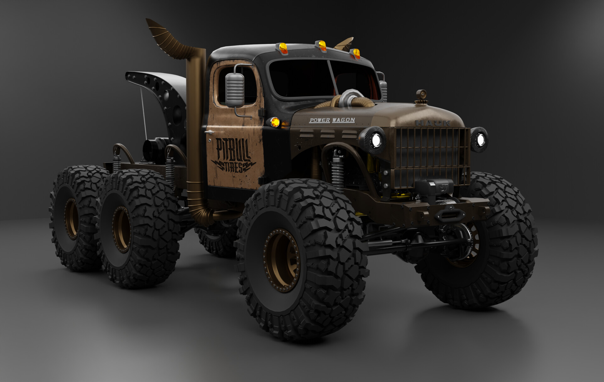 RORO CUSTOMS - 1974 Power Wagon Hauk Designs