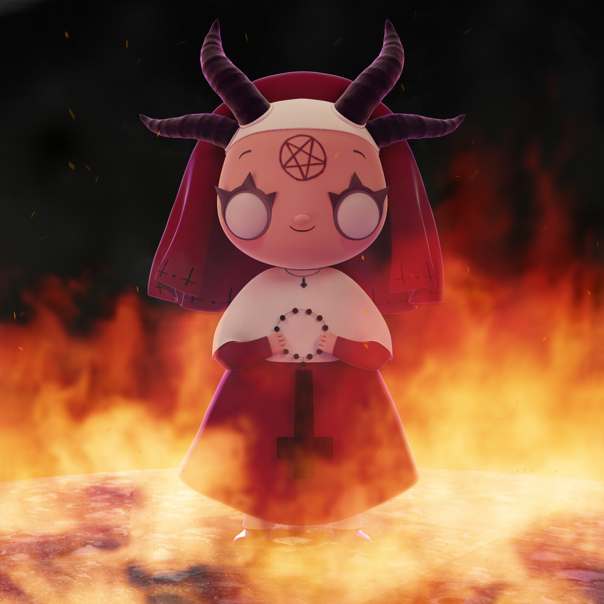 ArtStation - Demonic Nun